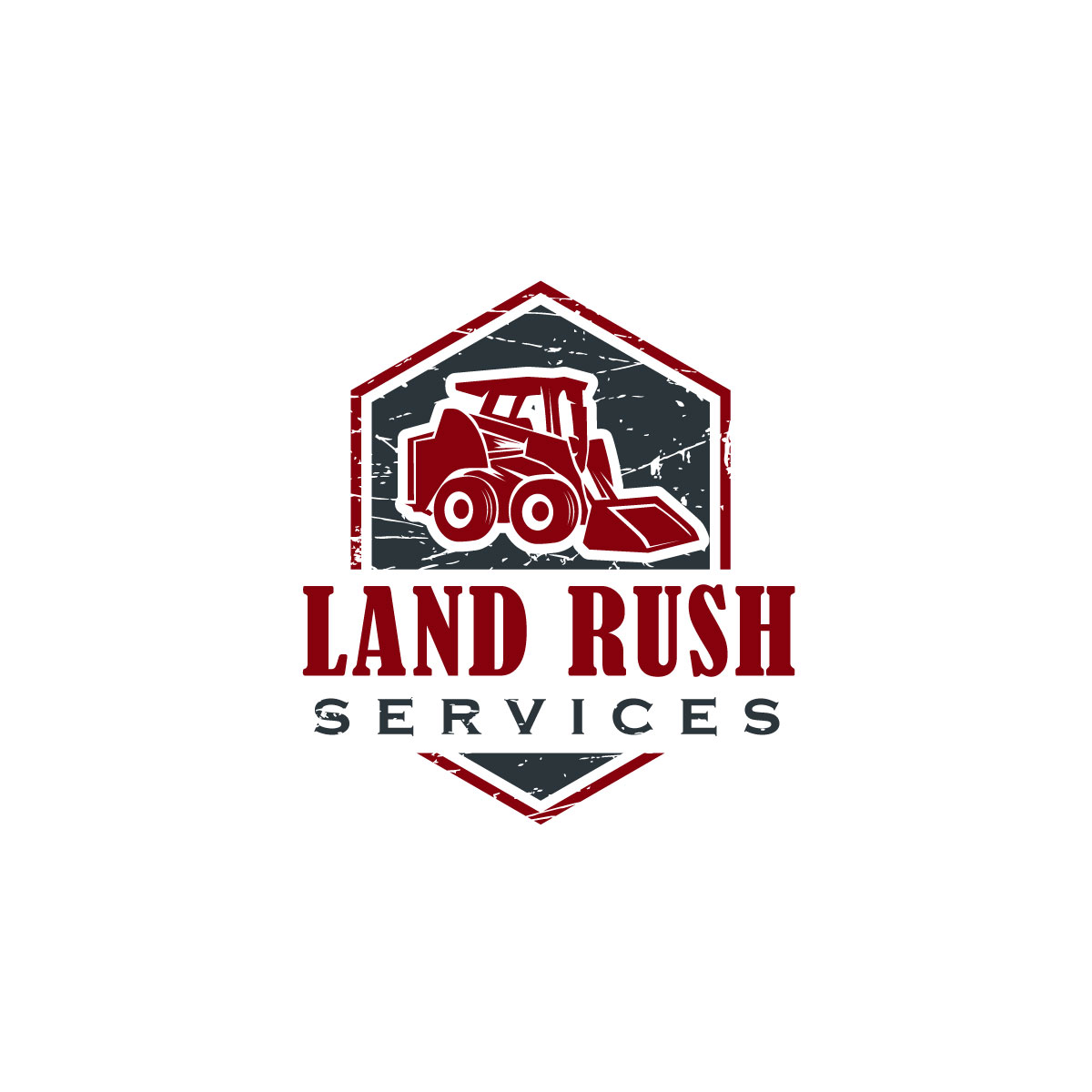 Masculine, Bold, landscape, dirtwork, property maintenance Logo Design for Land Rush Services by ...