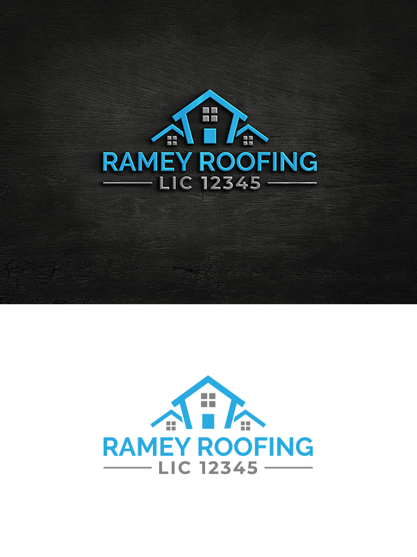 Serious, Professional, Roofing, Construction Logo Design for Ramey ...