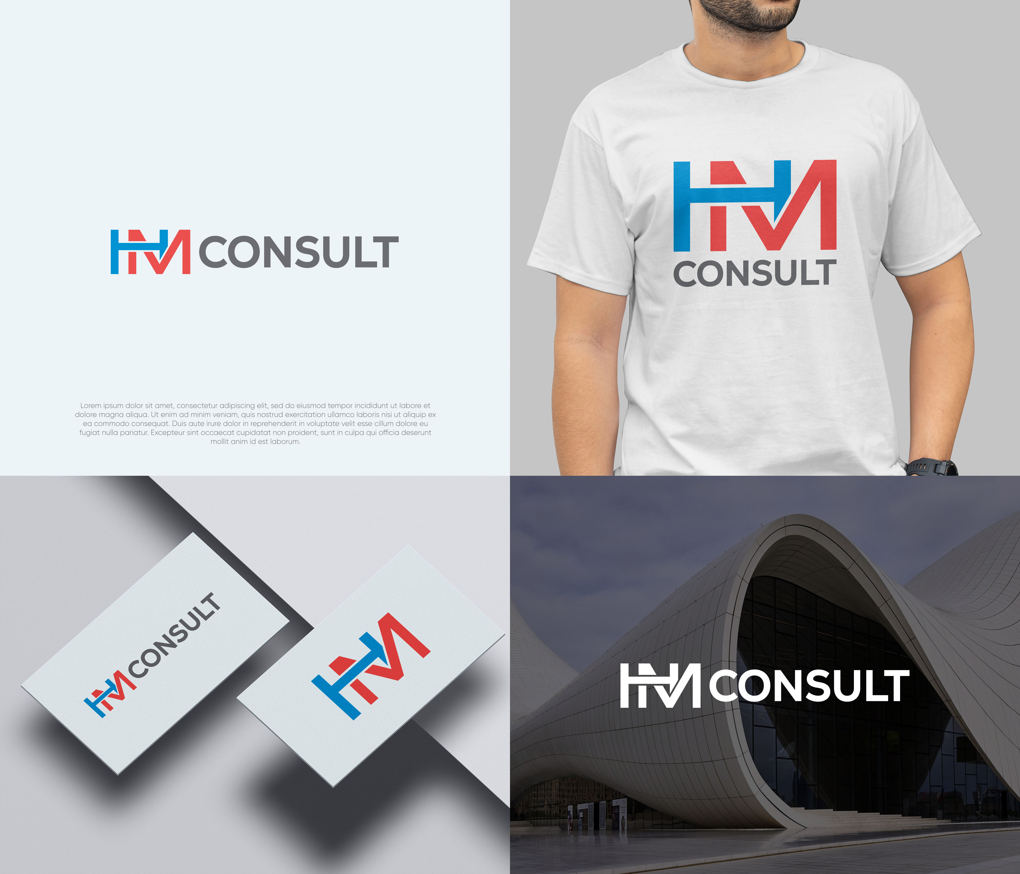 Bold, Serious, architectural design and Engineering consultant Logo Design for HM Consult by ...