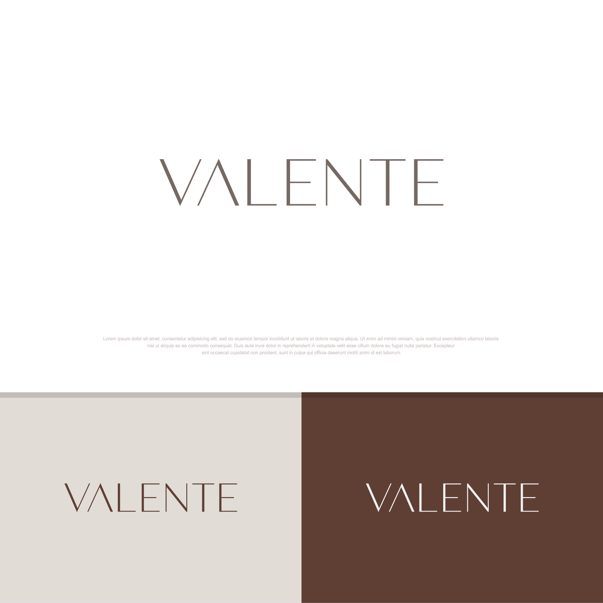 Logo Design for Valente by Deejah | Design #30819021
