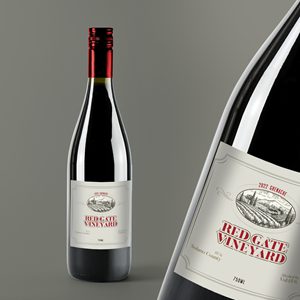 2022 Grenache Hillside Vineyard Sketch Wine Label | 53 Label Designs ...