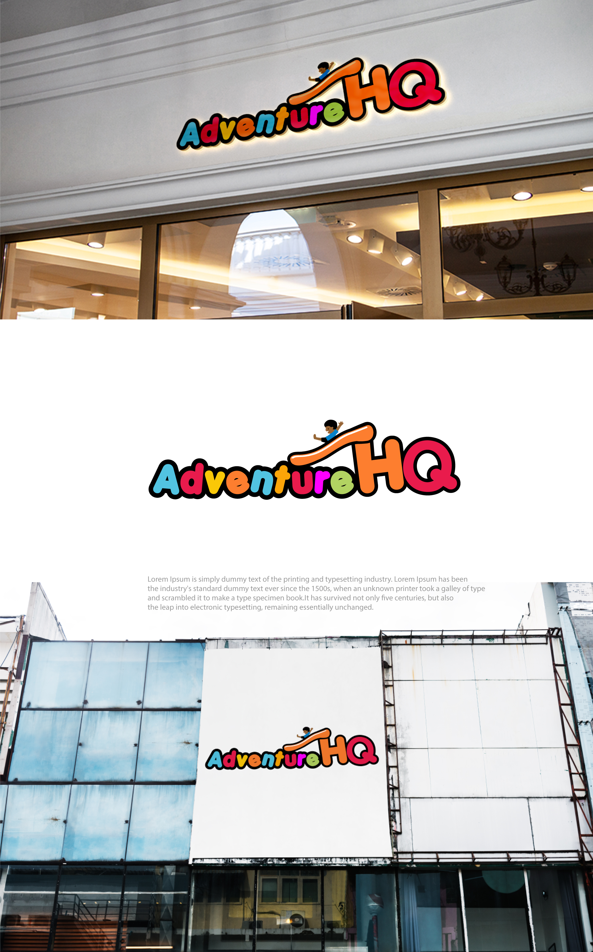 Modern, Colorful, entertainment Logo Design for Adventure HQ by ladia_design | Design #30842879