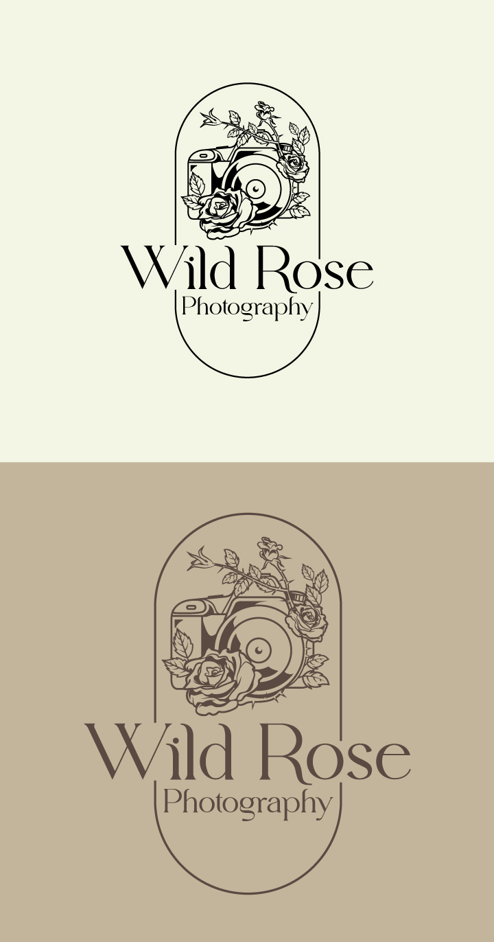 Logo Design for Wild Rose Photography by ally designs | Design #30863823