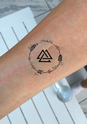 I’d like my daughters & wife name tattoo on forearm | 25 Tattoo Designs ...