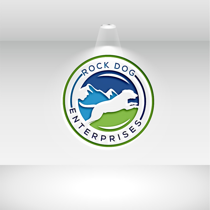 Bold, Masculine, water well pumping systems Logo Design for "Rock Dog ...