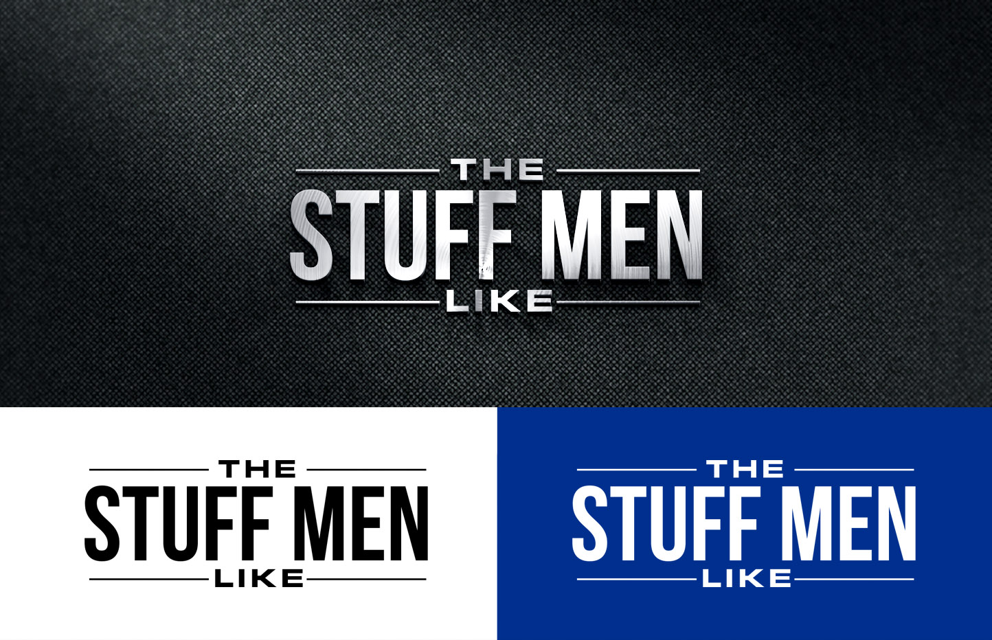 Bold, Masculine Logo Design for The Stuff Men Like by PyramidsDesigns ...