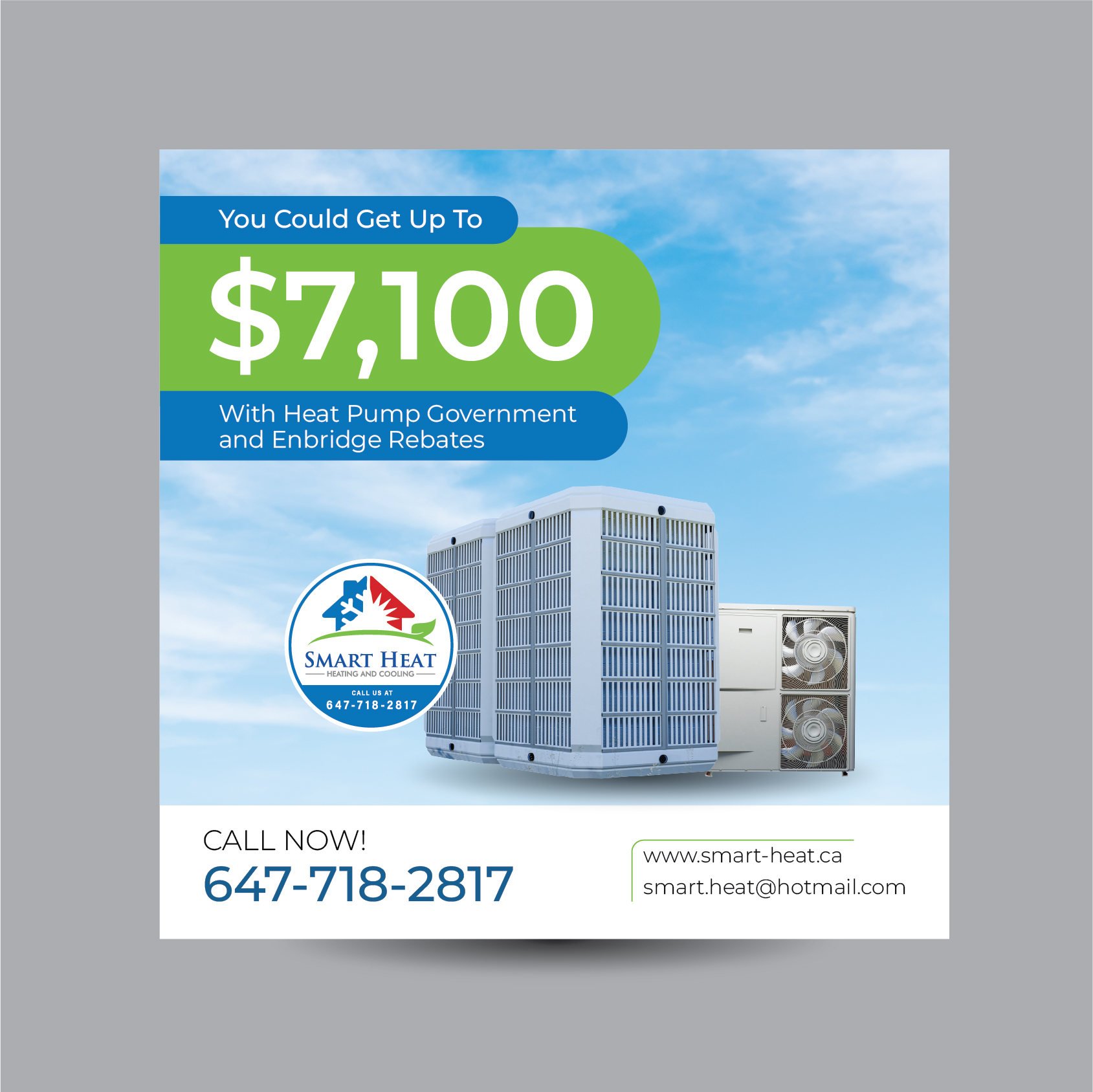 Colorful, Economical, Hvac Banner Ad Design for Smart Heat by 3Guys ...