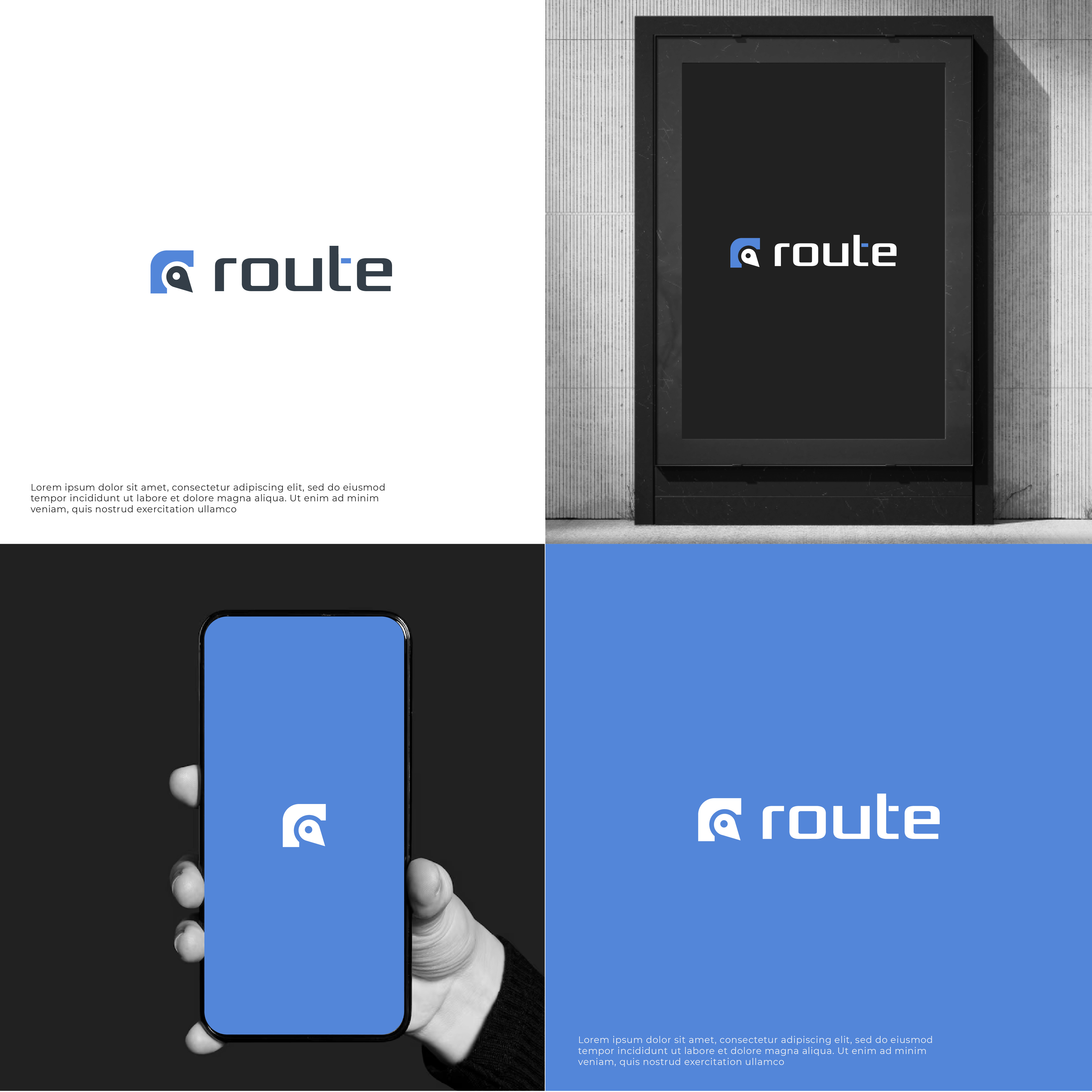 Modern, Bold, transportation Logo Design for route by victipedia ...