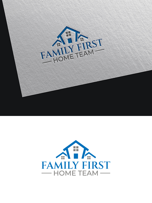 Elegant, Playful, Real Estate Logo Design for Family First Home Team by ...
