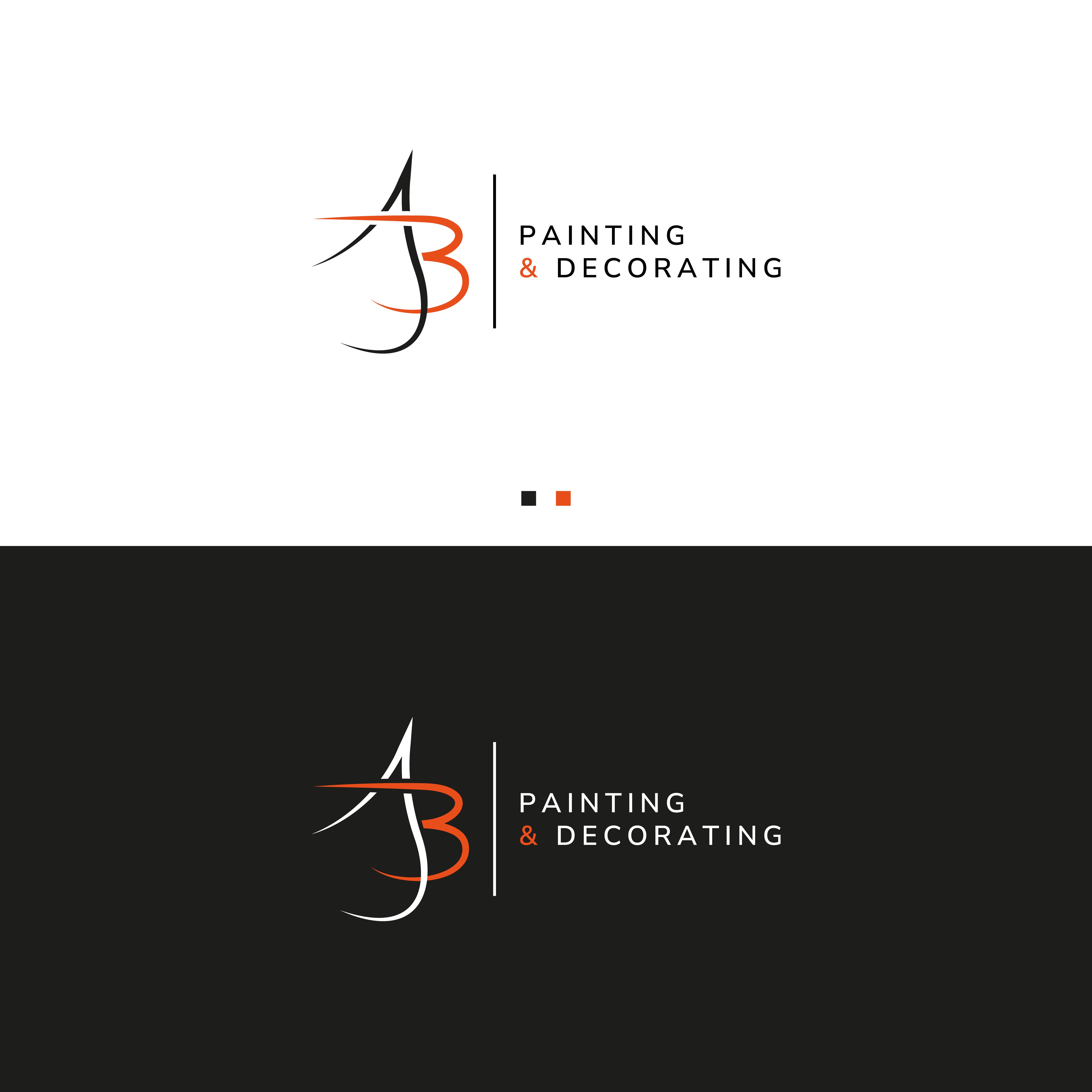 Bold, Masculine, Painting & Decorating Logo Design for AJB Painting ...
