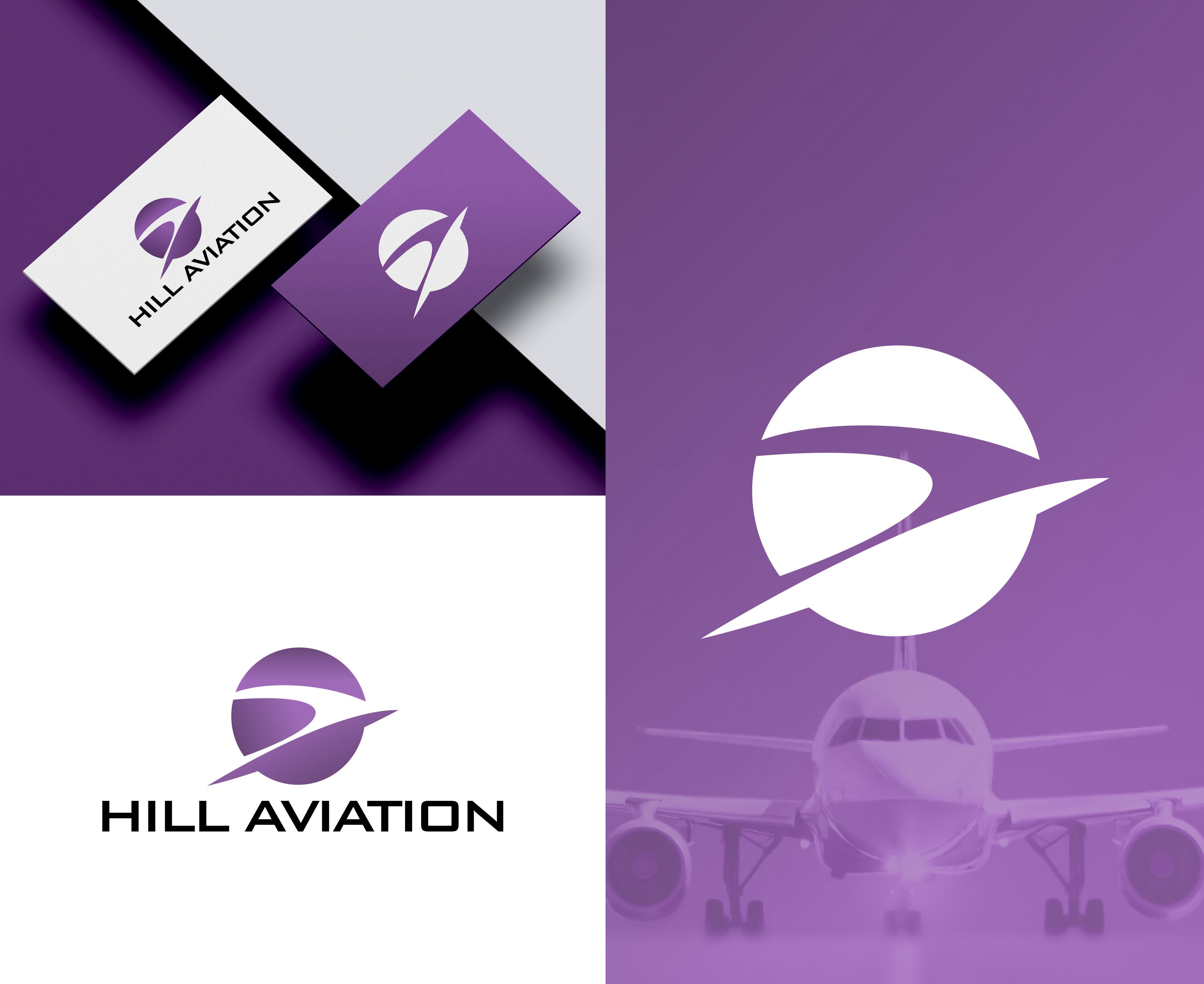 Elegant, Playful, Aircraft Charter Logo Design for Hill Private ...