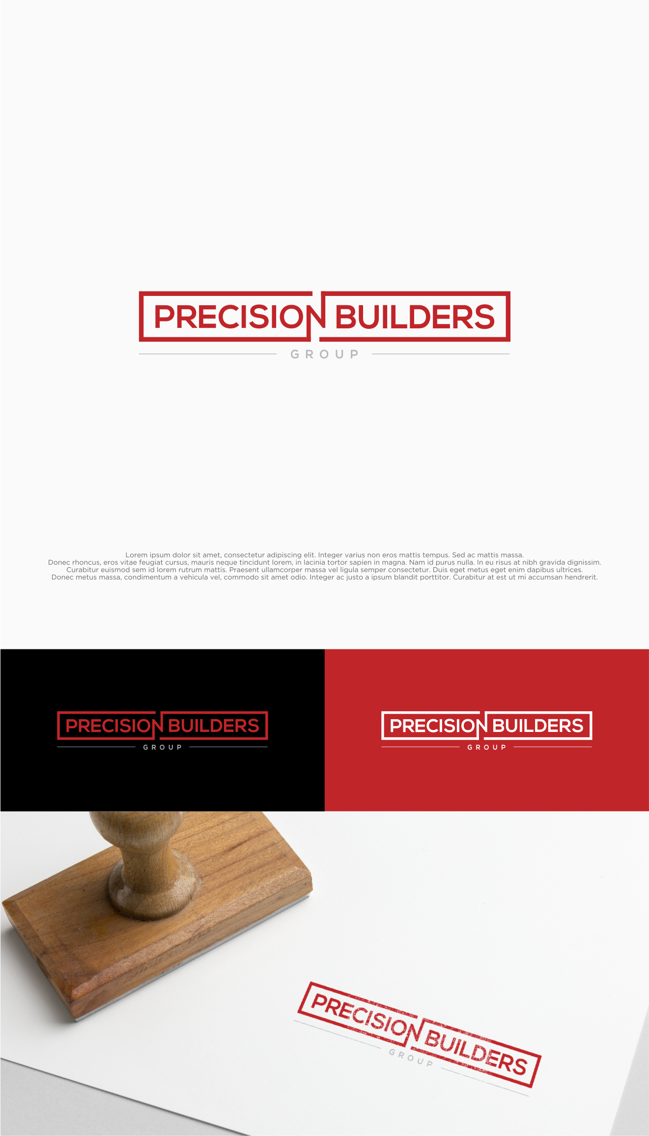 Logo Design for Precision Builders Group by shiroRo | Design #30922314