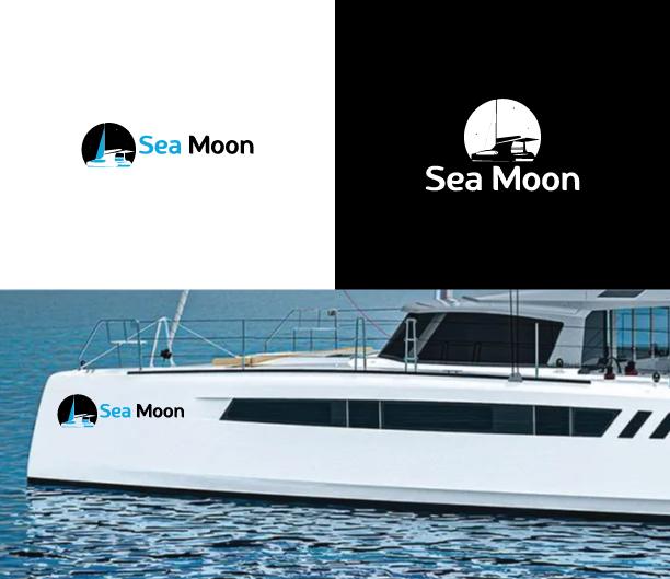 Playful, Colorful, Bloggers Logo Design for Sea Moon by Ellene | Design ...