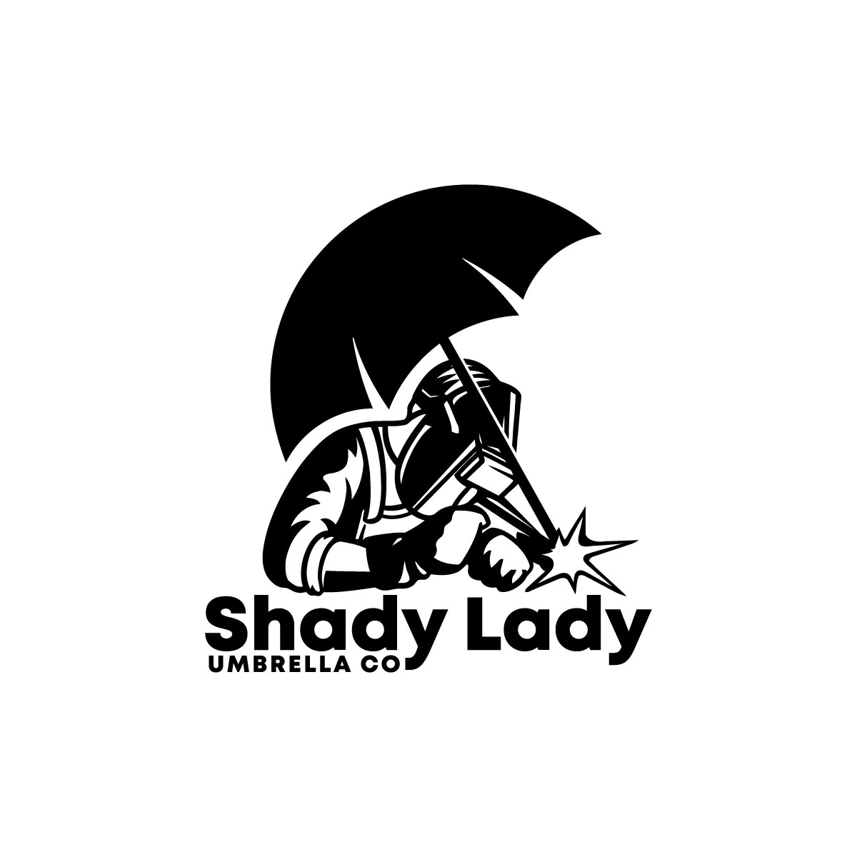 Logo Design for Shady Lady Umbrella Co by Maisie | Design #30945755