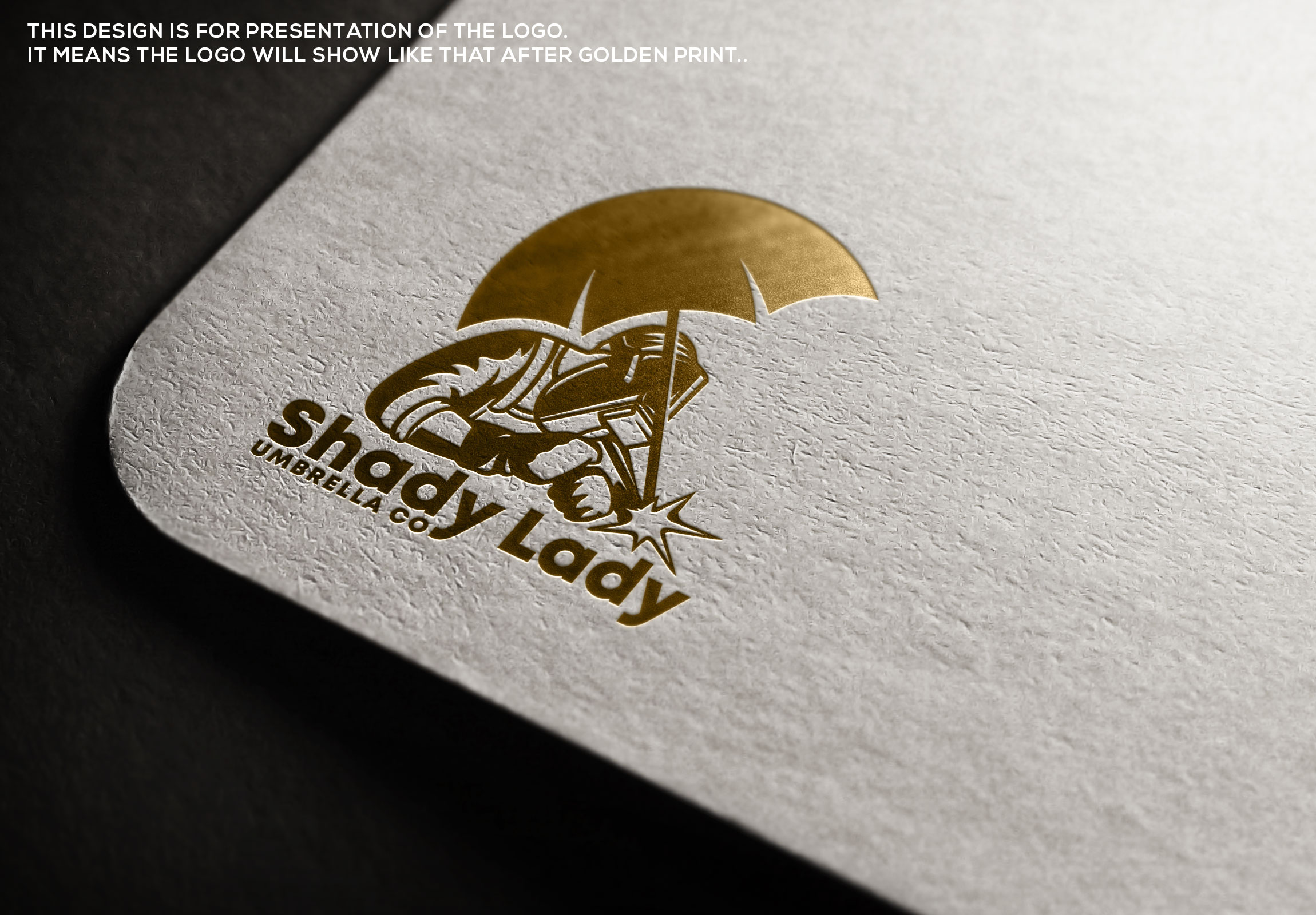 Logo Design for Shady Lady Umbrella Co by MD ROKON UDDIN | Design #30945756