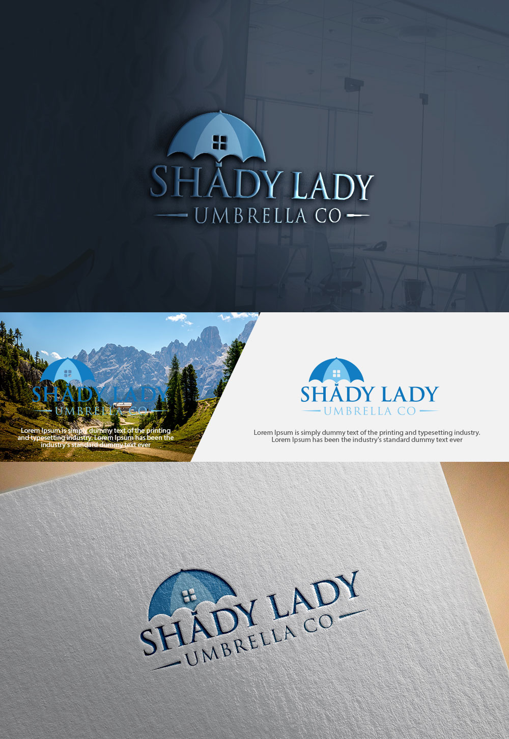 Logo Design for Shady Lady Umbrella Co by Sher Dil | Design #30929623