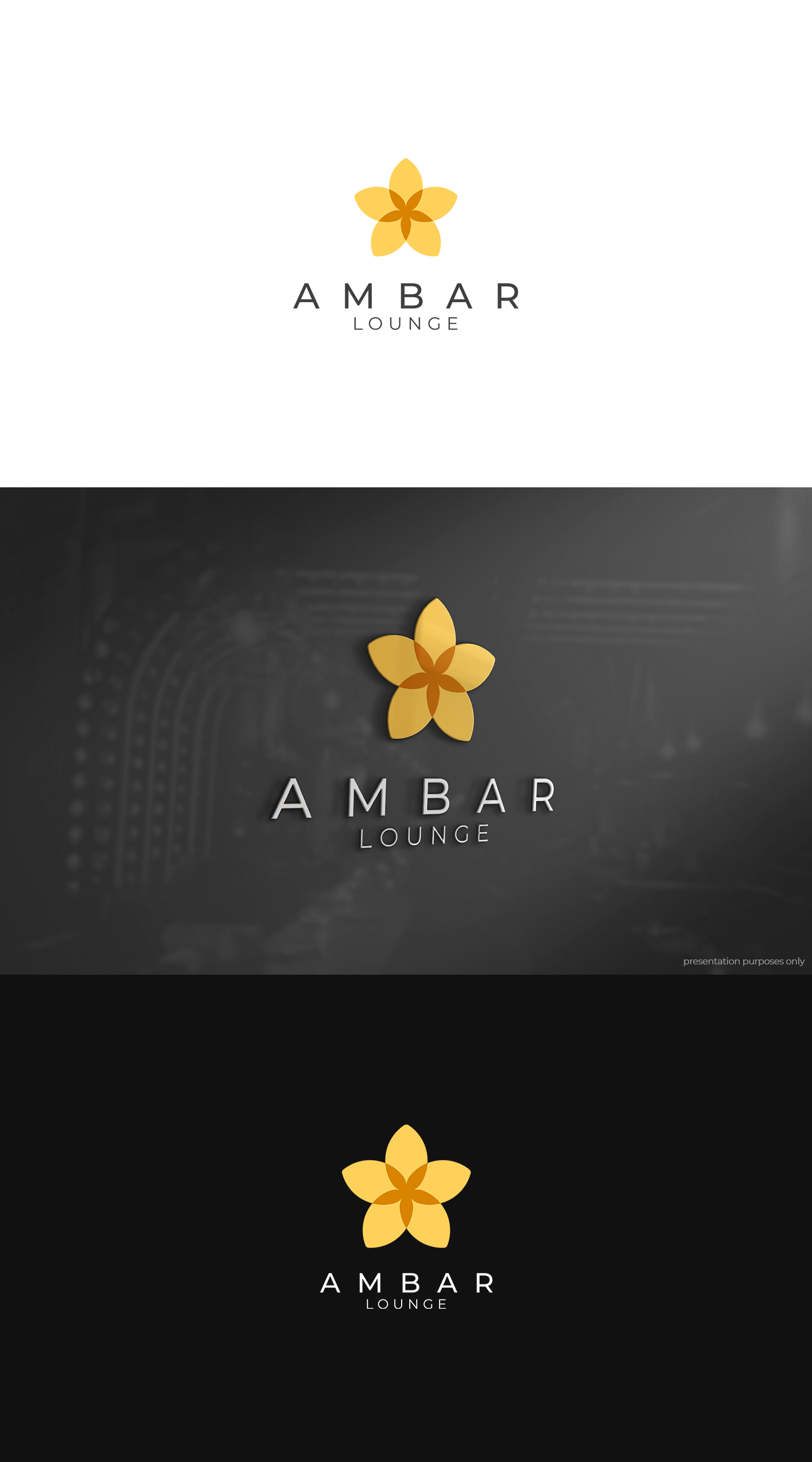 Elegant, Modern, Restaurant/Bar Logo Design for "Amber" or "Amber ...