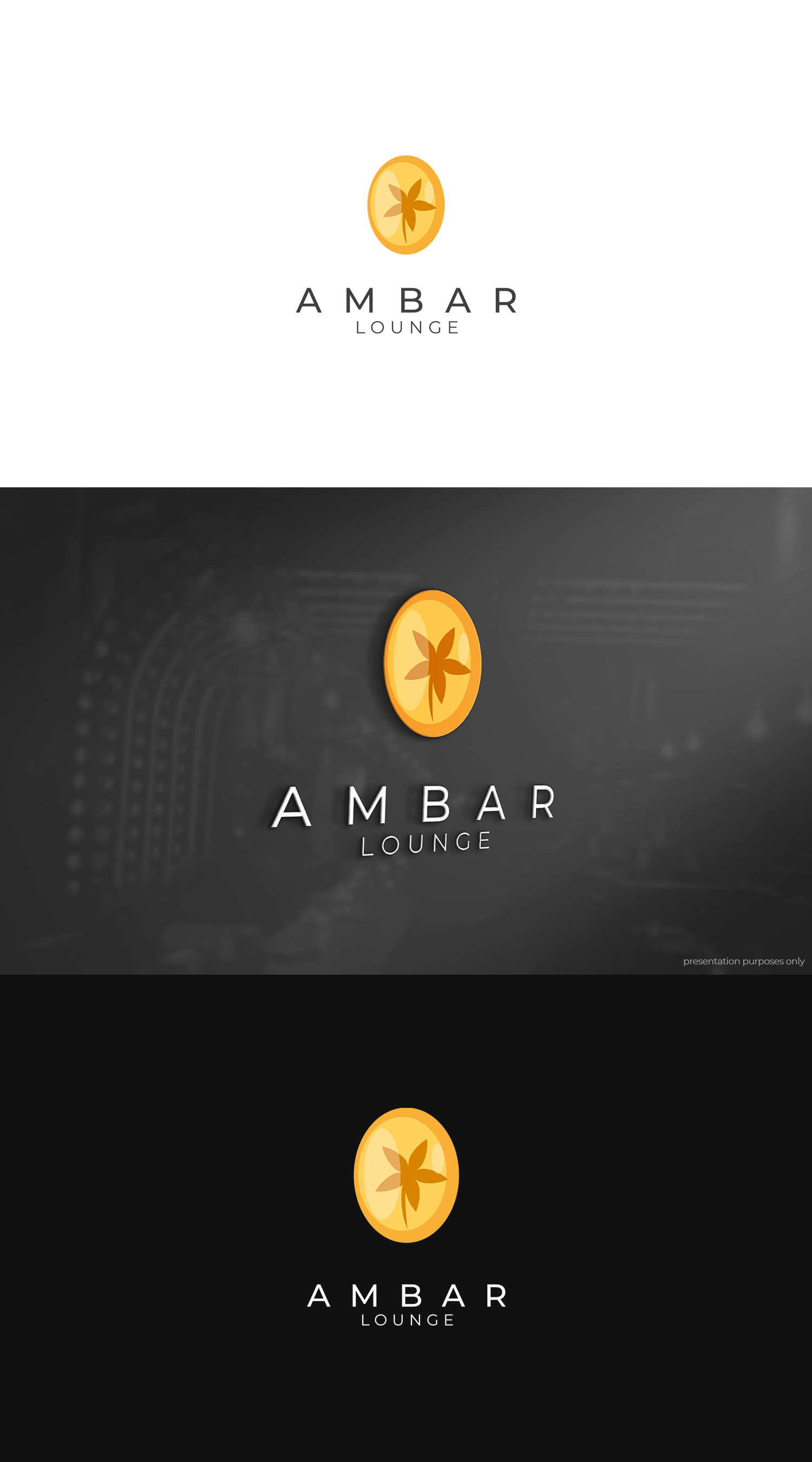 Elegant, Modern, Restaurant/Bar Logo Design for "Amber" or "Amber ...