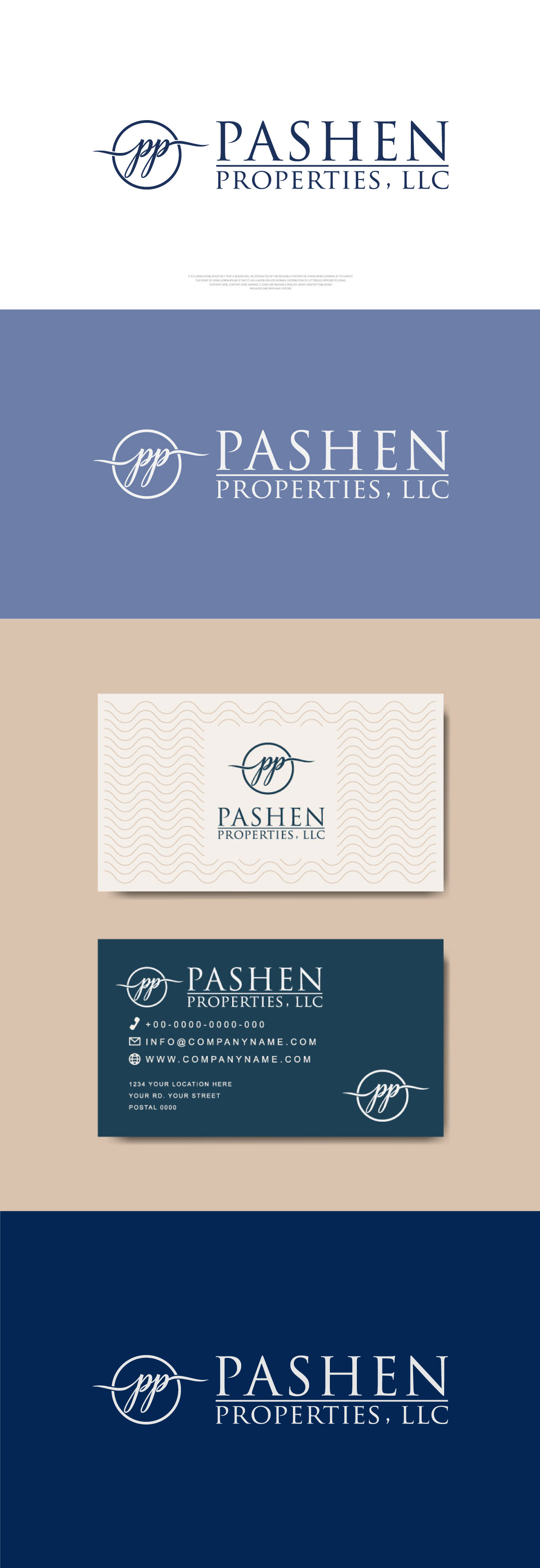Elegant, Playful Logo Design for Pashen Properties, LLC by md rafi 3 ...