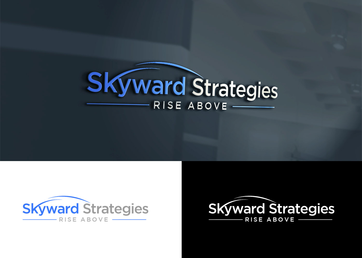 Logo Design for Skyward Strategies [company name]. Rise Above [company ...