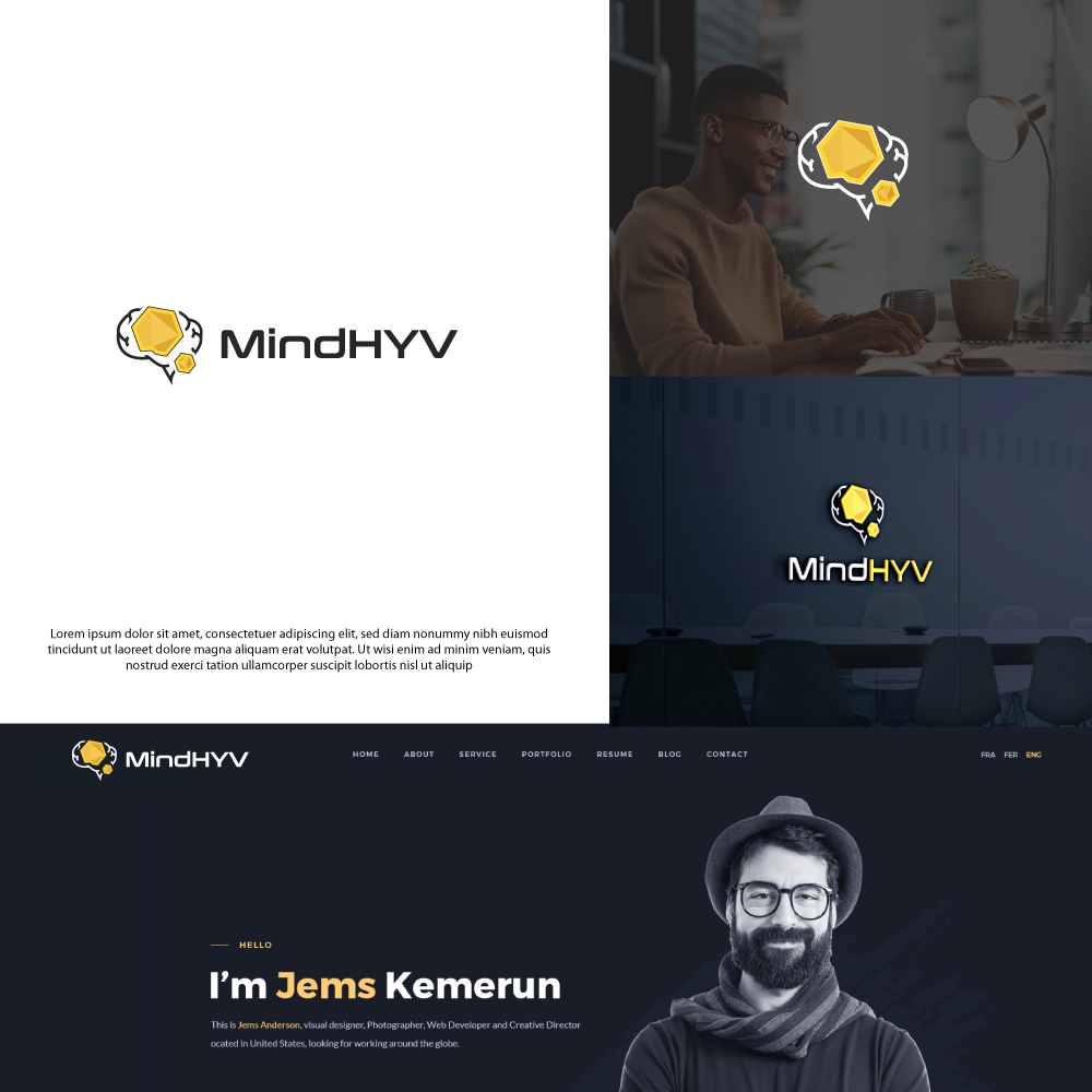 Playful, Modern, Freelance Marketplace Logo Design for MindHyv by Tan-D | Design #30951883