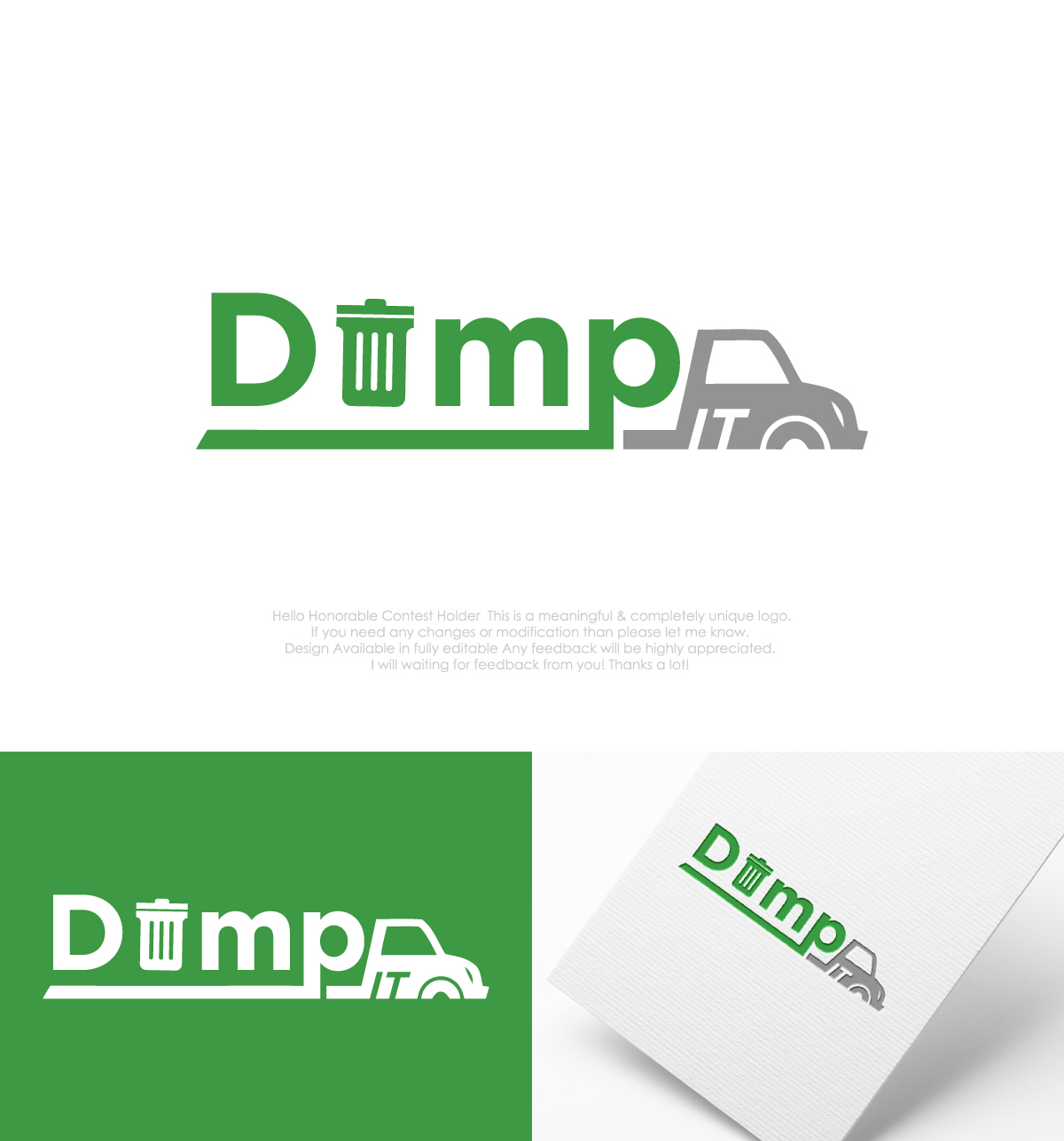 Logo Design for Dump IT! by Mamun2001 | Design #30969386