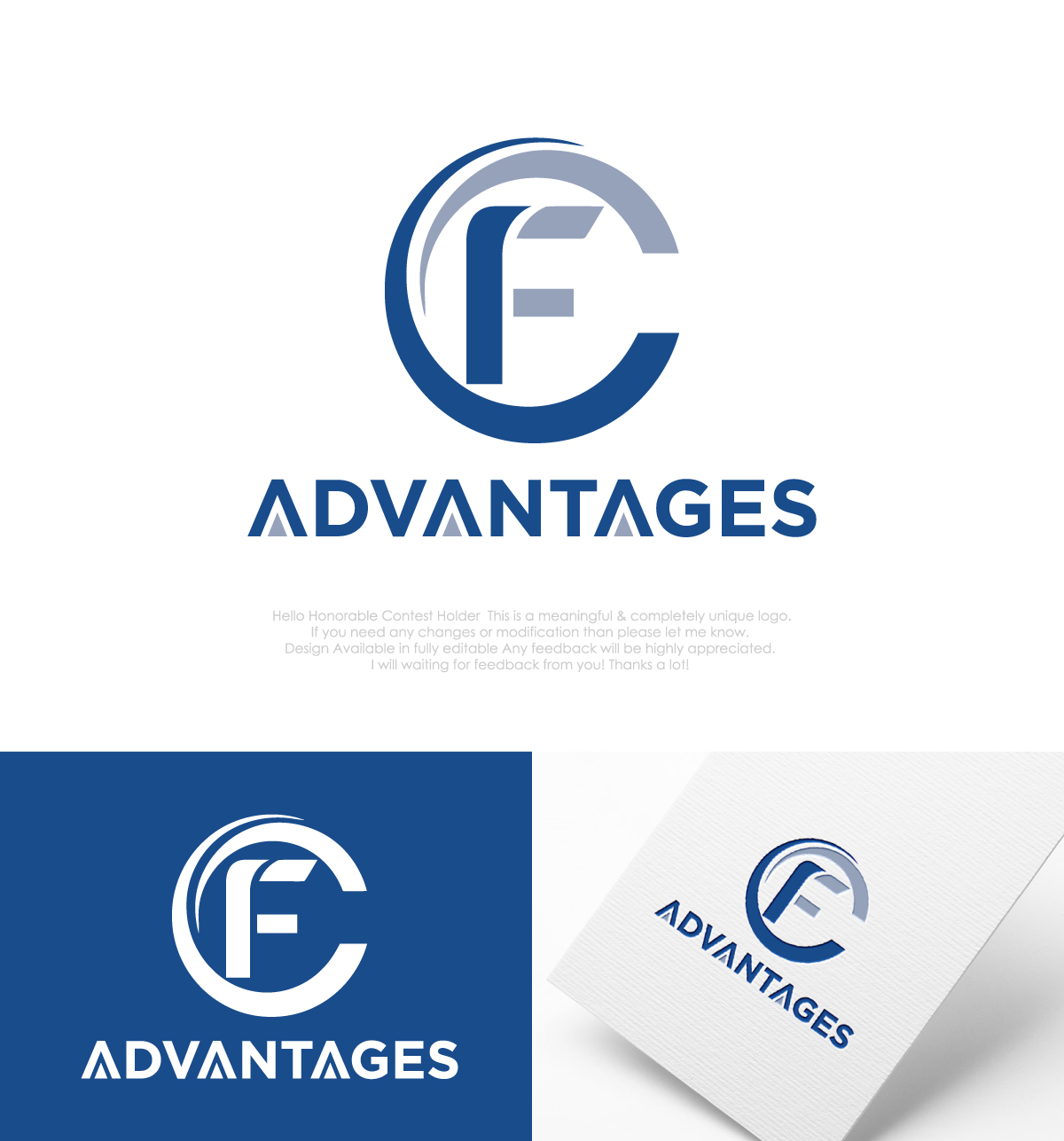 Elegant, Playful Logo Design for FC ADVANTAGES by Pixel power | Design ...