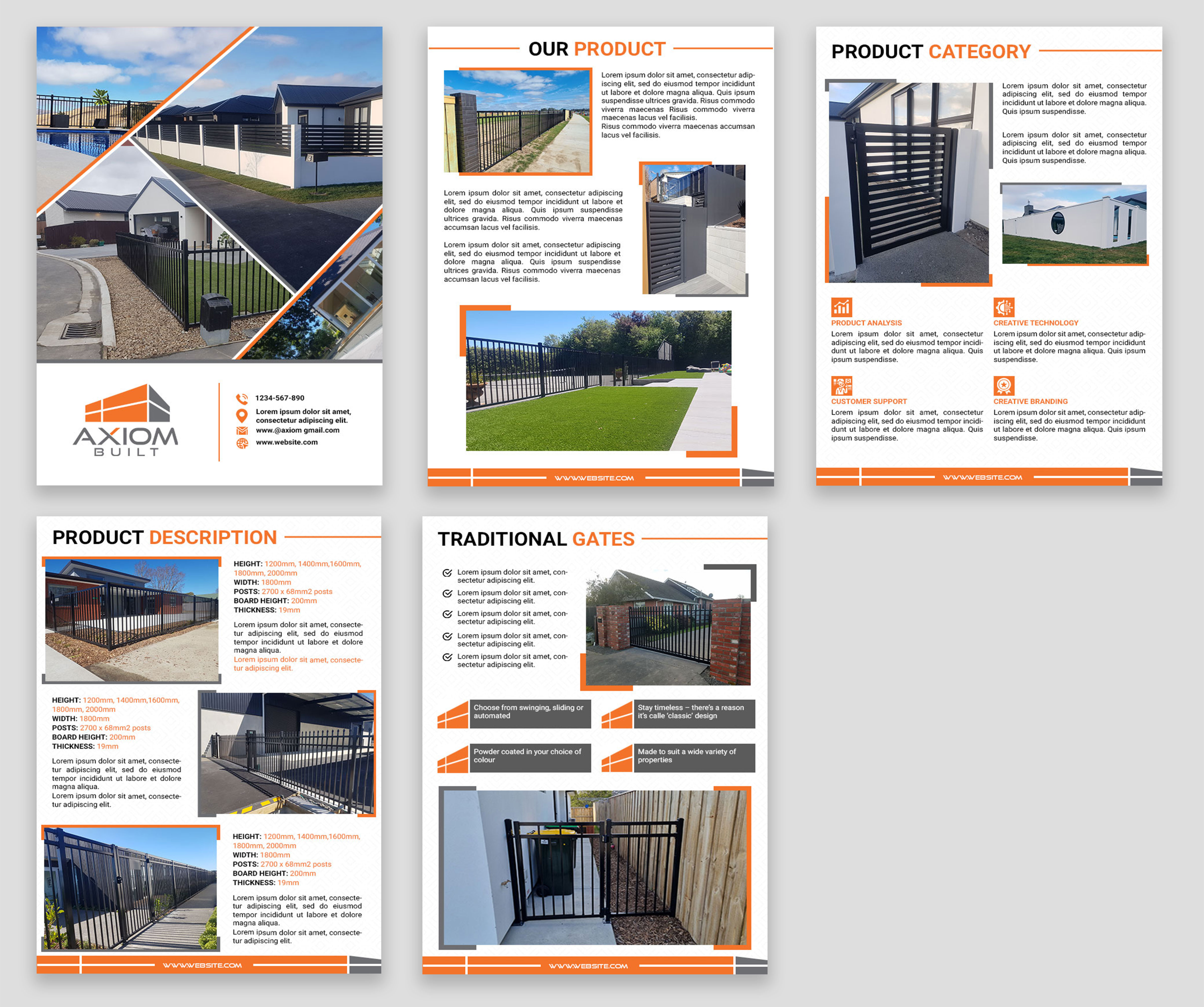 Modern, Masculine, Construction Catalogue Design for Axiom by ART ...