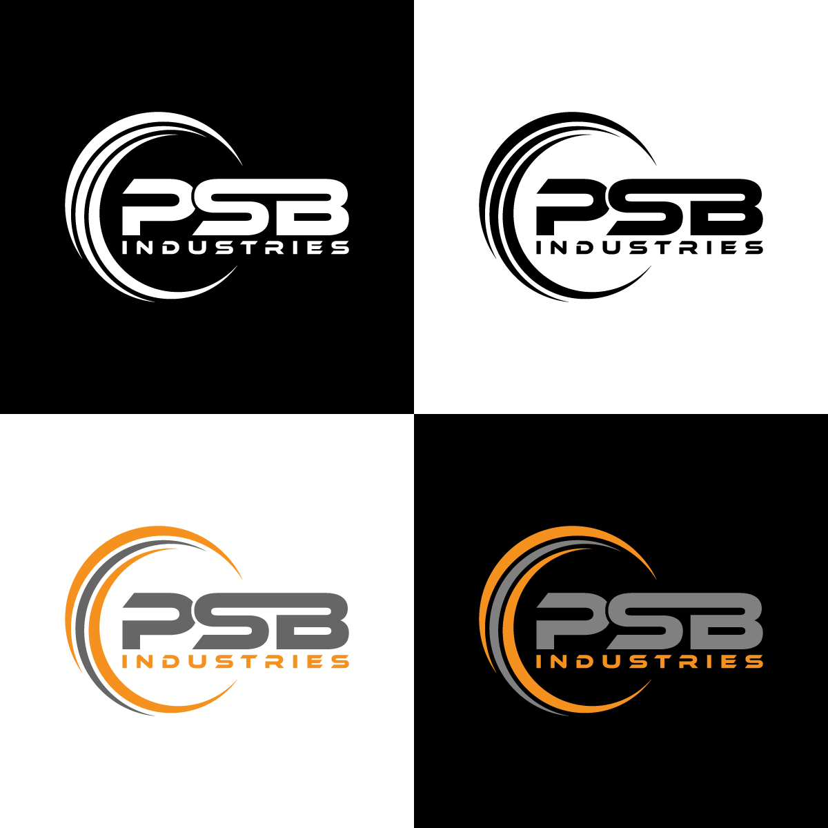 Elegant, Playful Logo Design for PSB Industries or PSB or PSB Inc by Asraful Alam | Design #30984667