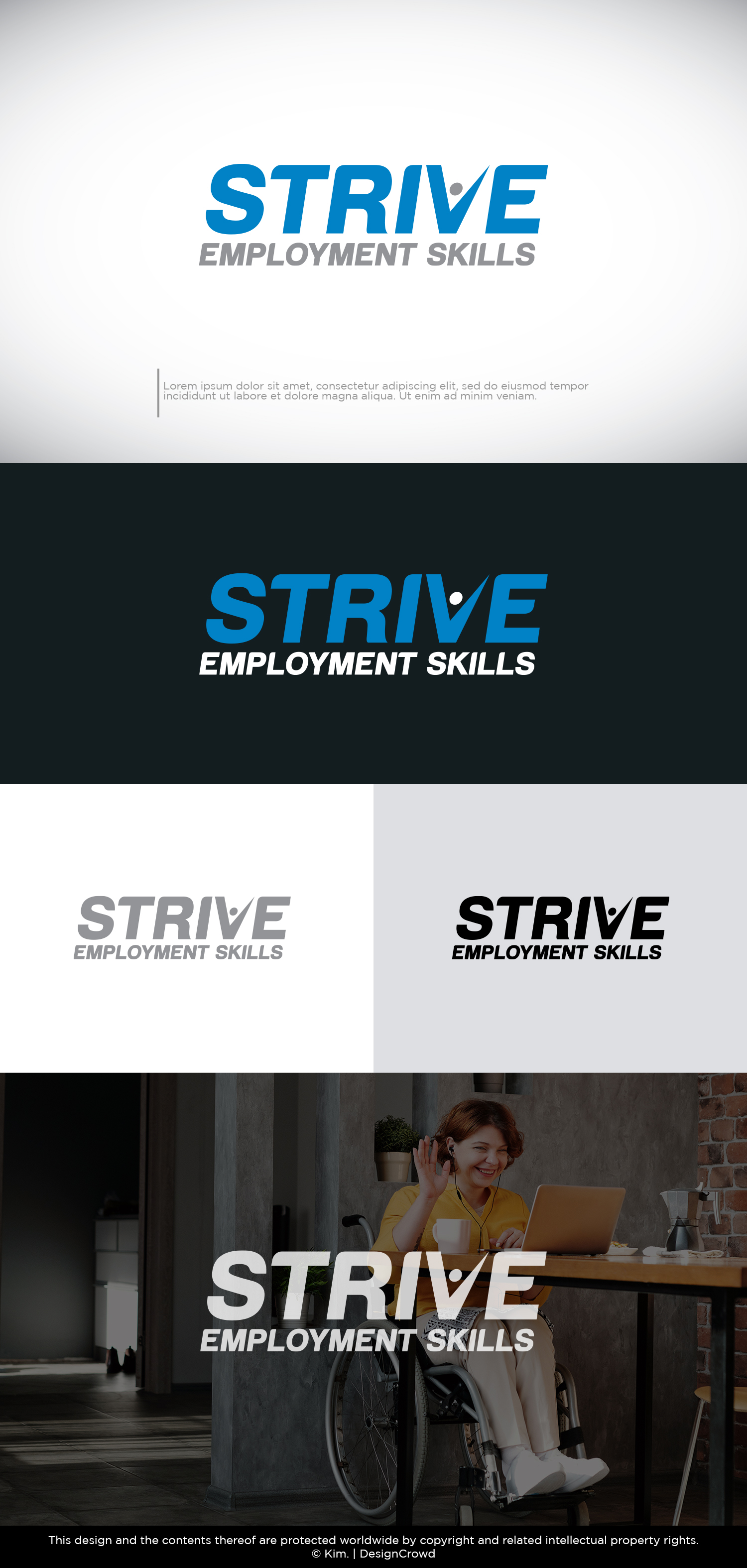 Elegant, Modern, Disability Employment Logo Design for STRIVE ...