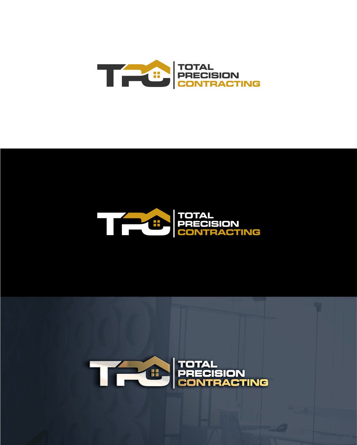 Logo Design for Total Precision Contracting by .Ashu. | Design #30996972