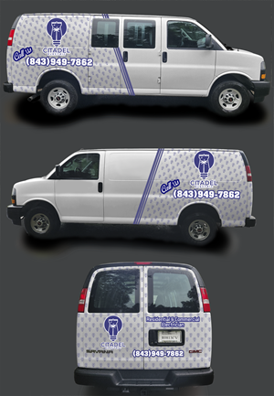 Half wrap for electrical company | 50 Car Wrap Designs for Citadel Electric