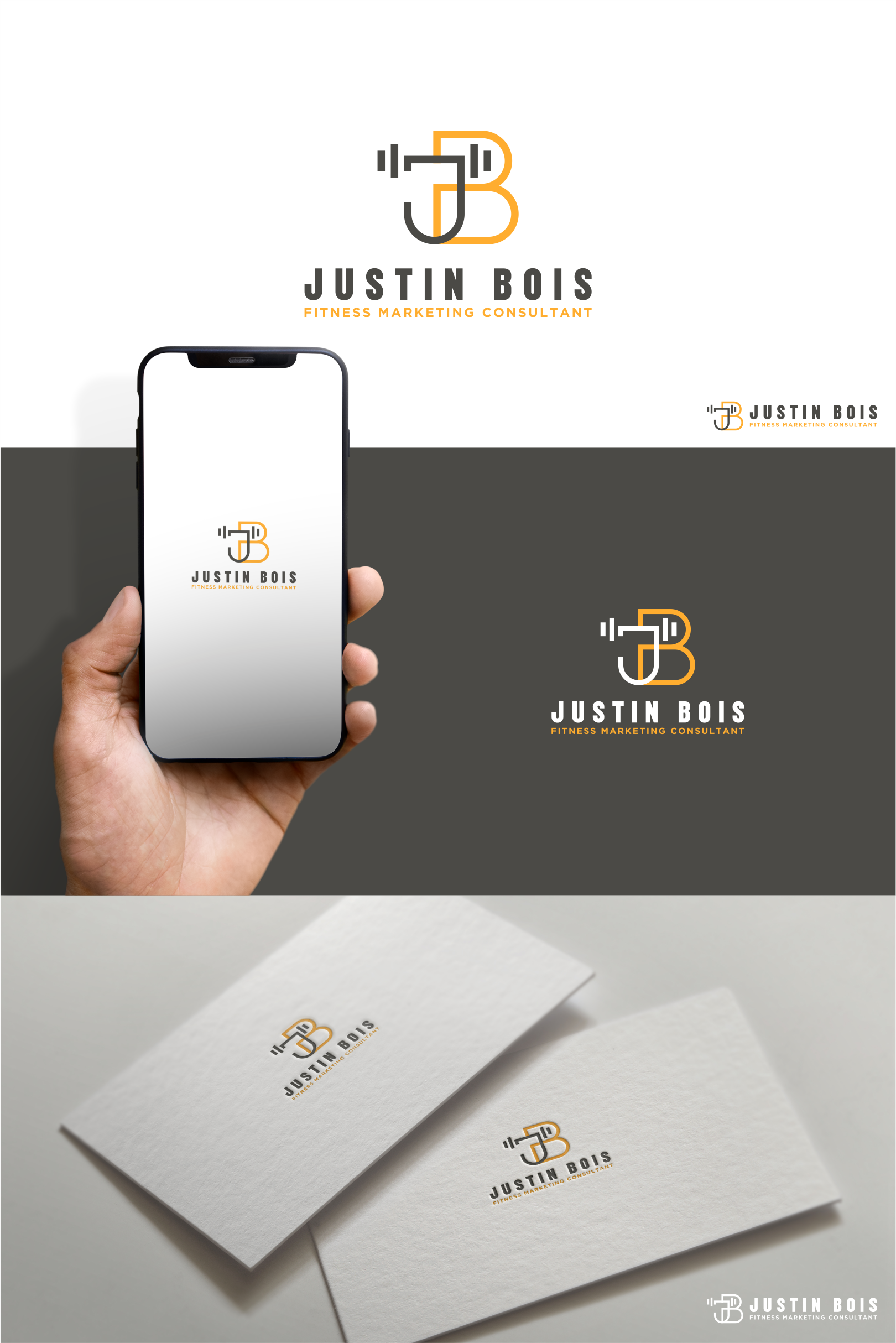 Masculine, Modern Logo Design for JUSTIN BOIS - Fitness marketing ...