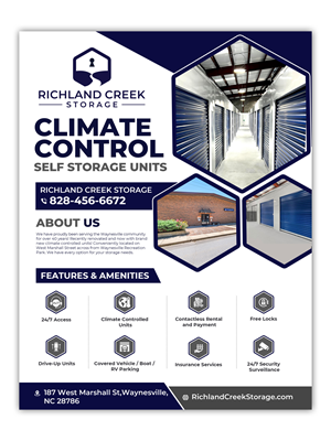 Marketing Flyer for Richland Creek Storage Climate Control Units | 47 ...