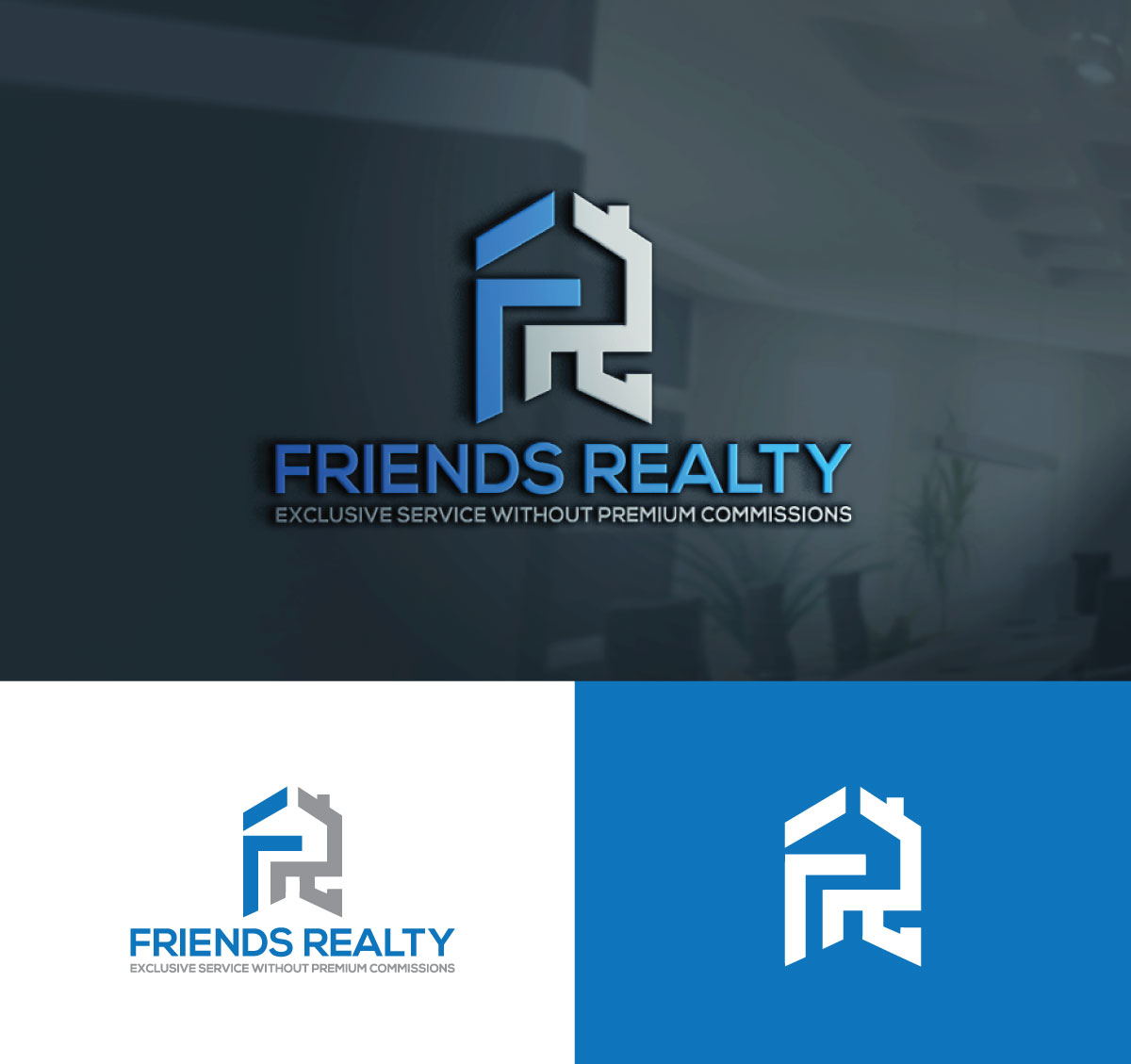 Elegant, Playful, Real Estate Broker Logo Design for Friends Realty ...