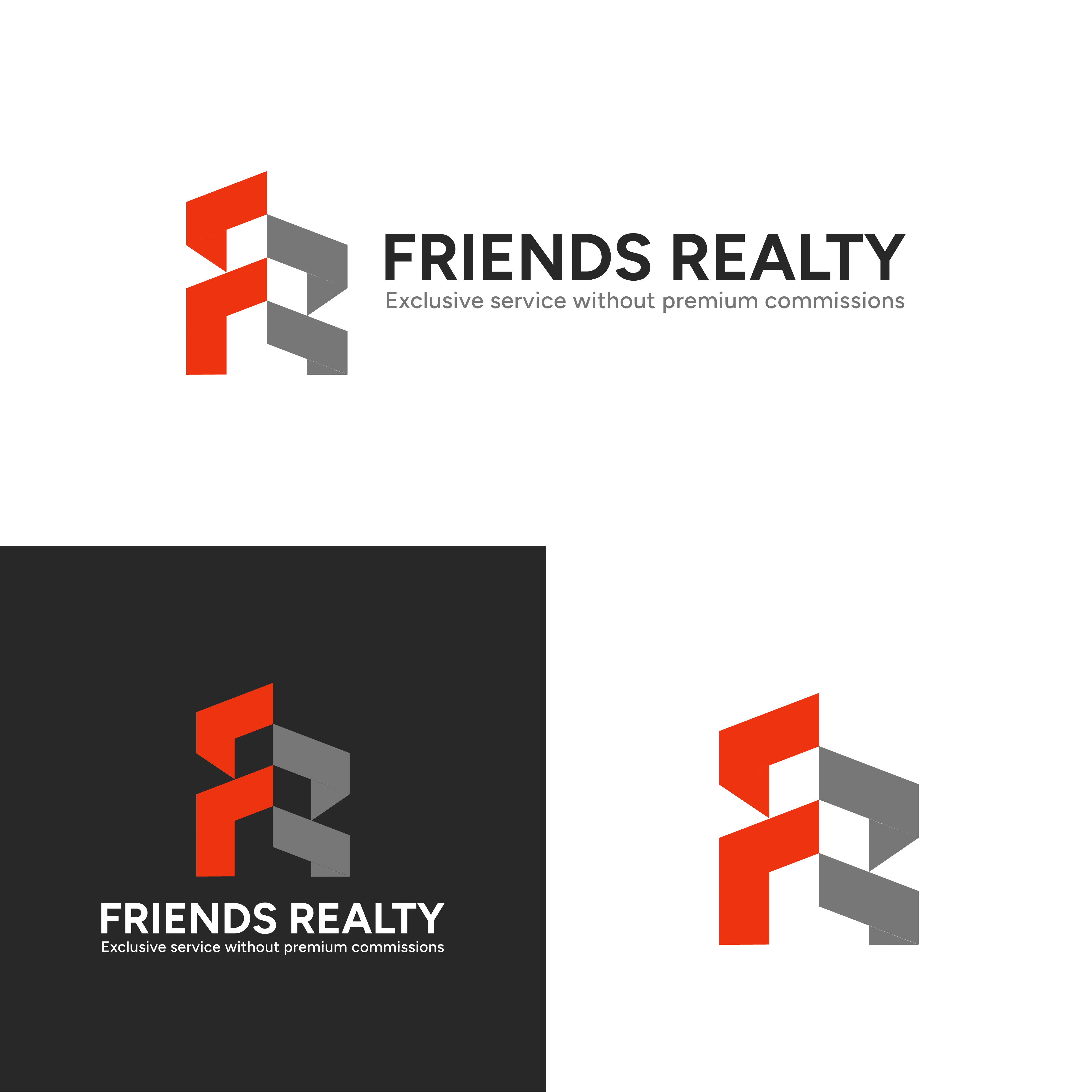 Elegant, Playful, Real Estate Broker Logo Design for Friends Realty ...