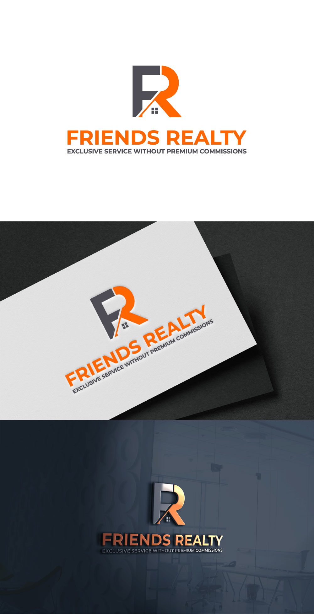 Elegant, Playful, Real Estate Broker Logo Design for Friends Realty ...