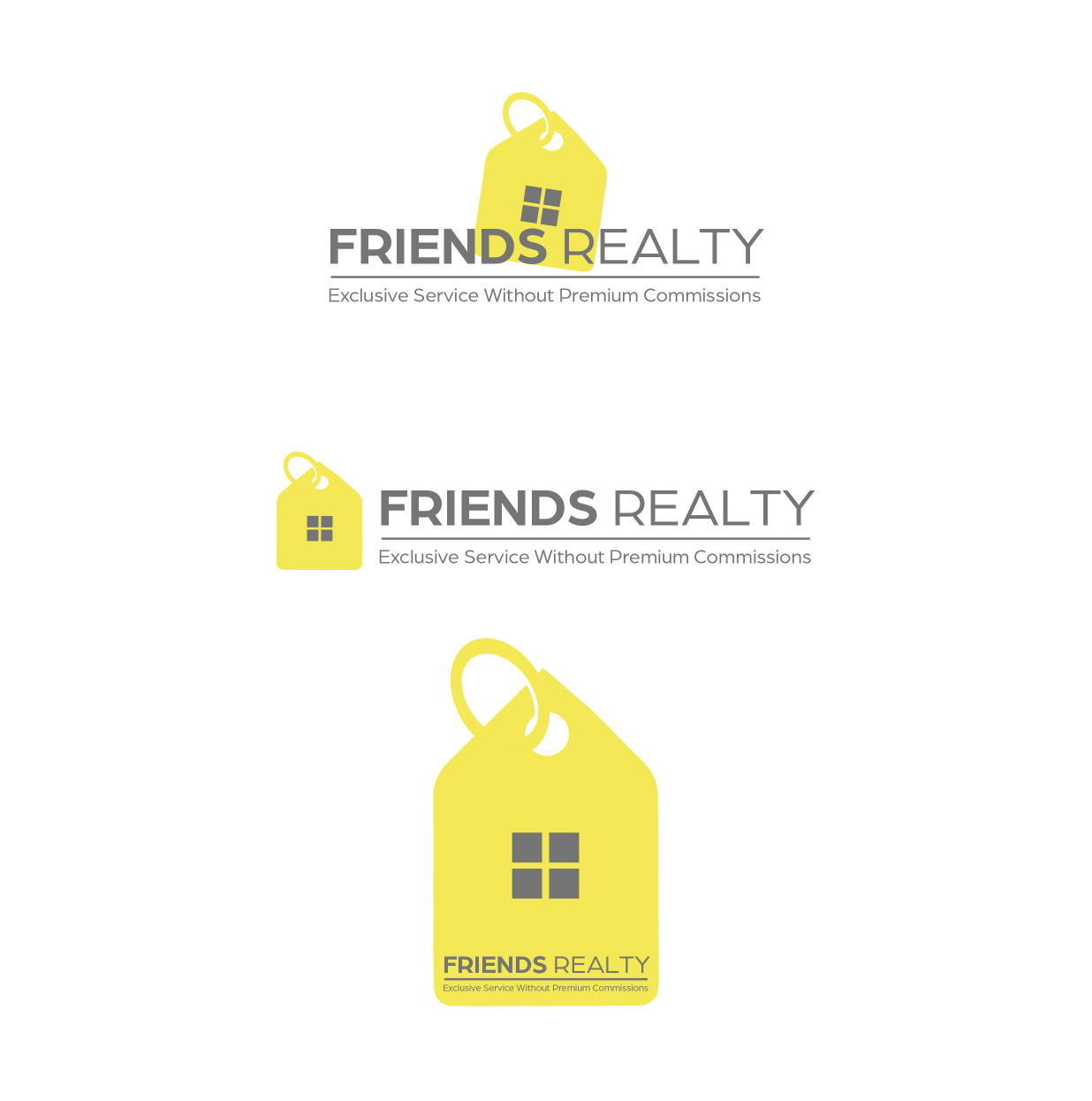 Elegant, Playful, Real Estate Broker Logo Design for Friends Realty ...