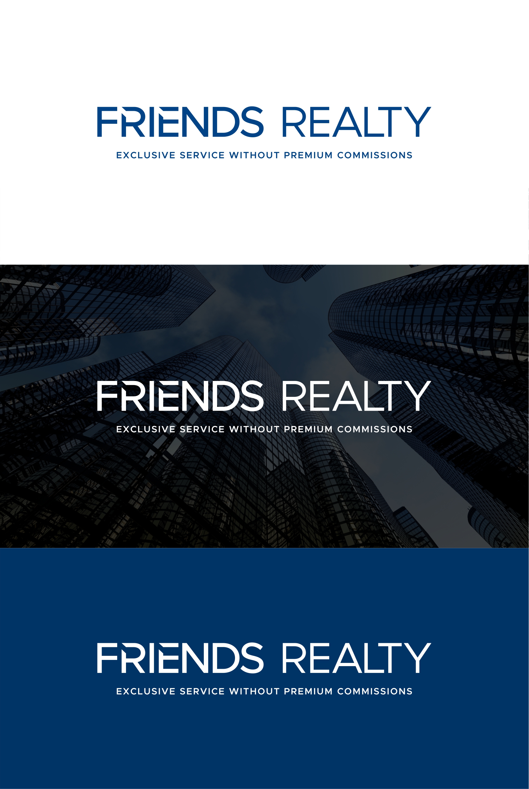 Elegant, Playful, Real Estate Broker Logo Design for Friends Realty ...