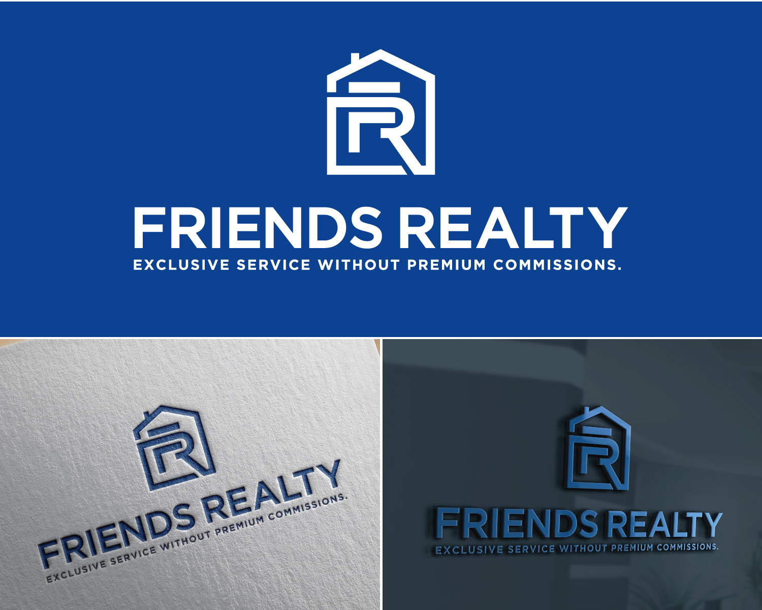 Elegant, Playful, Real Estate Broker Logo Design for Friends Realty ...
