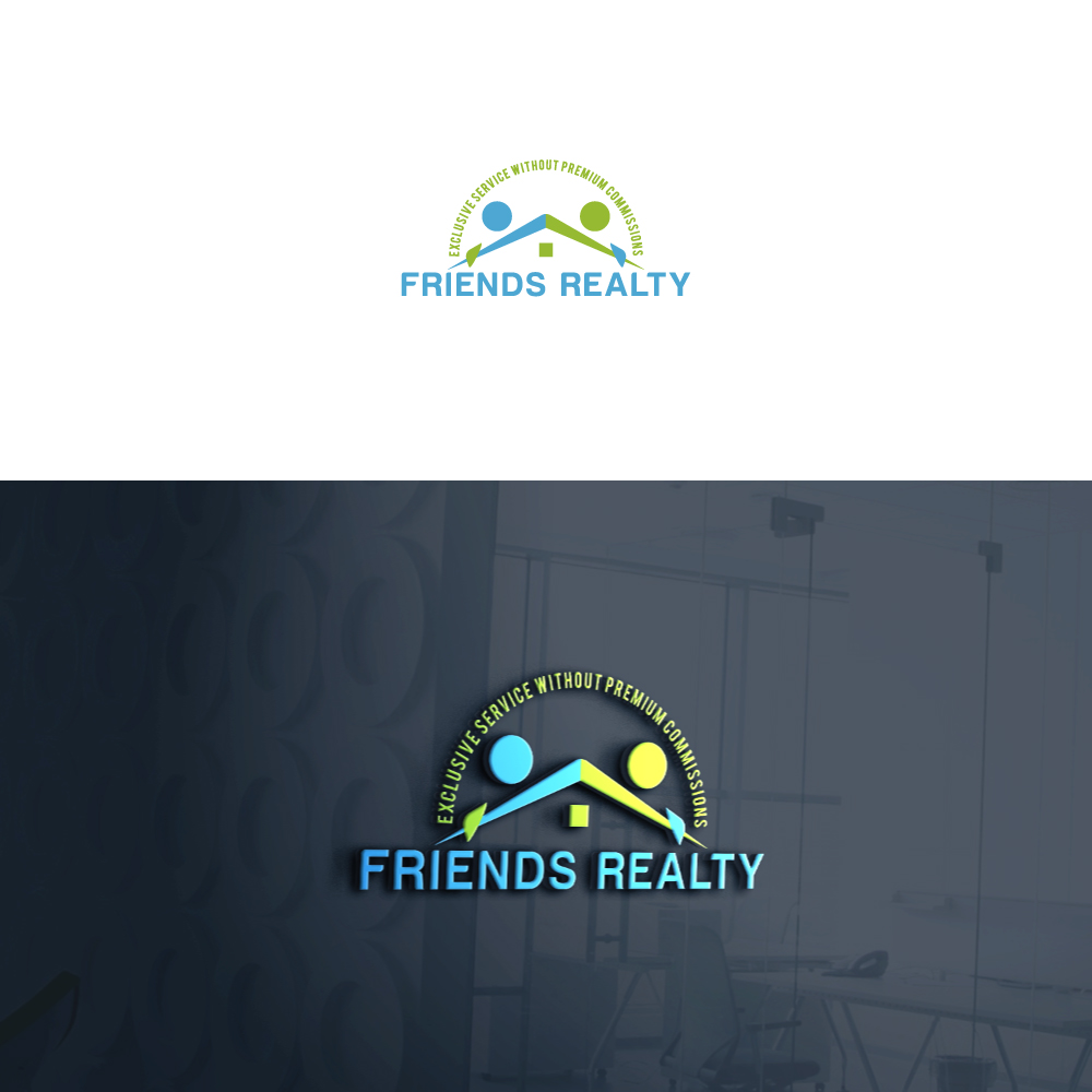 Elegant, Playful, Real Estate Broker Logo Design for Friends Realty ...