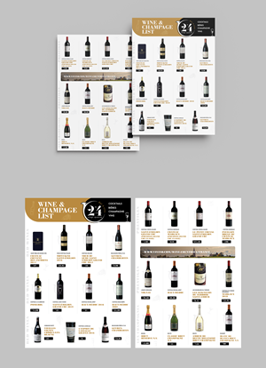 CARTE DES VINS ET CHAMPAGES | 19 Flyer Designs for a business in France