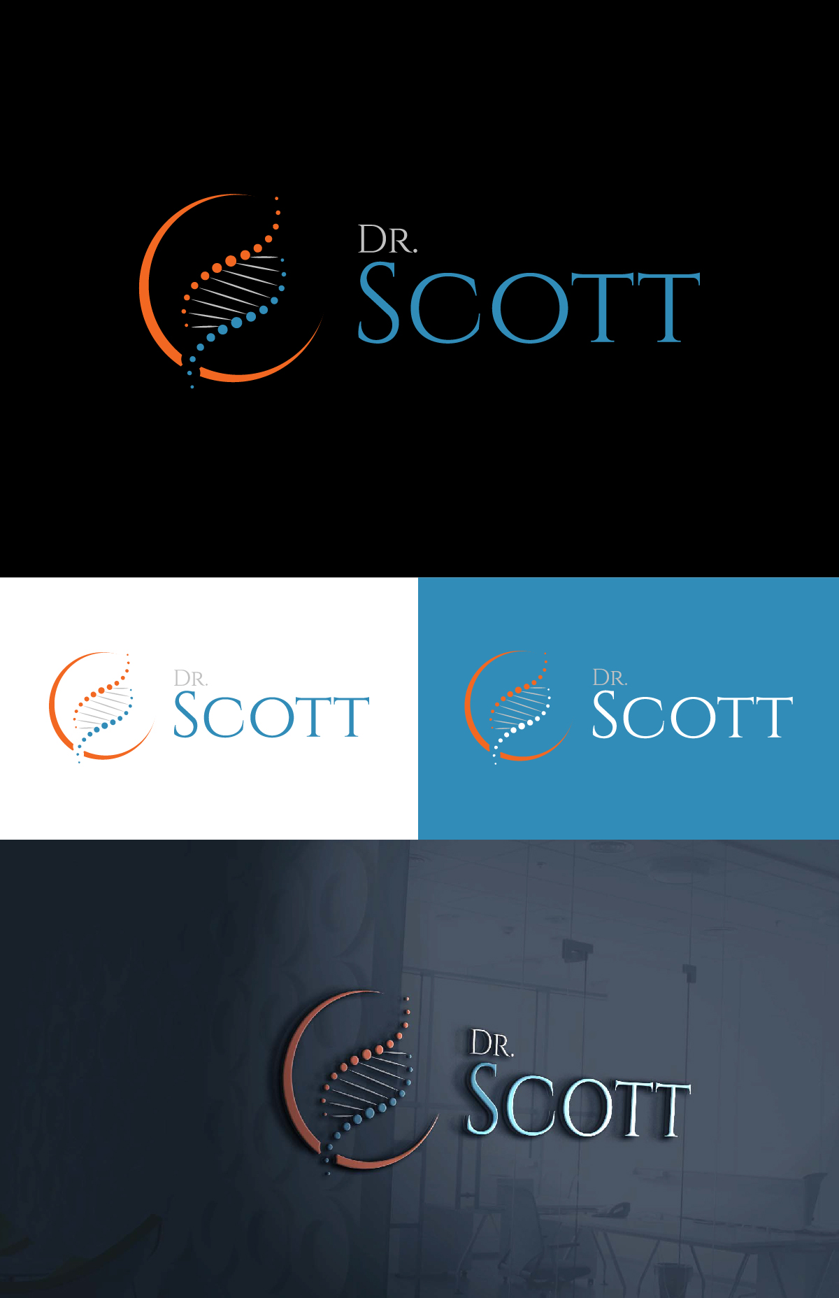 Elegant, Playful Logo Design for Dr. Scott by RainART | Design #31086772
