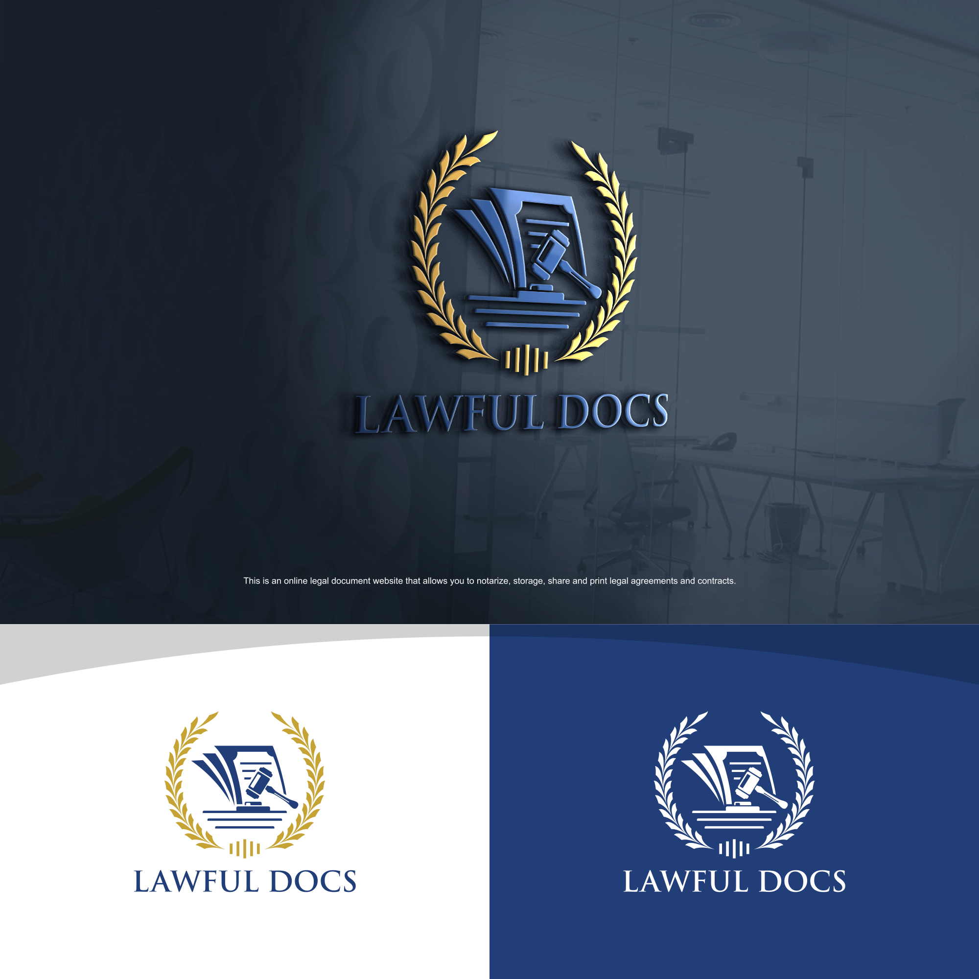 Serious, Professional, legal, law, documents Logo Design for Lawful ...