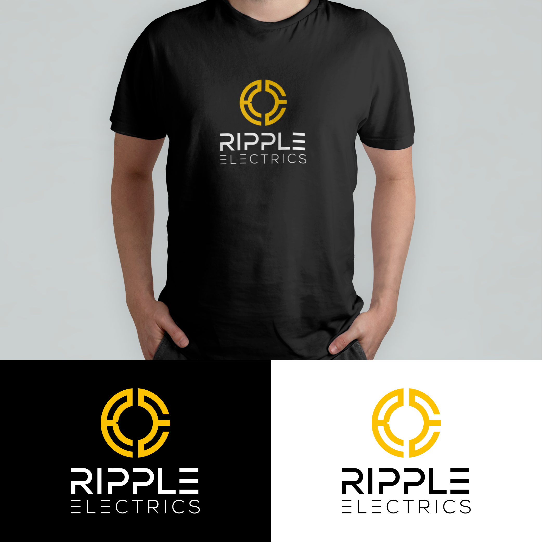 Upmarket, Modern, electrical installation Logo Design for RIPPLE ...