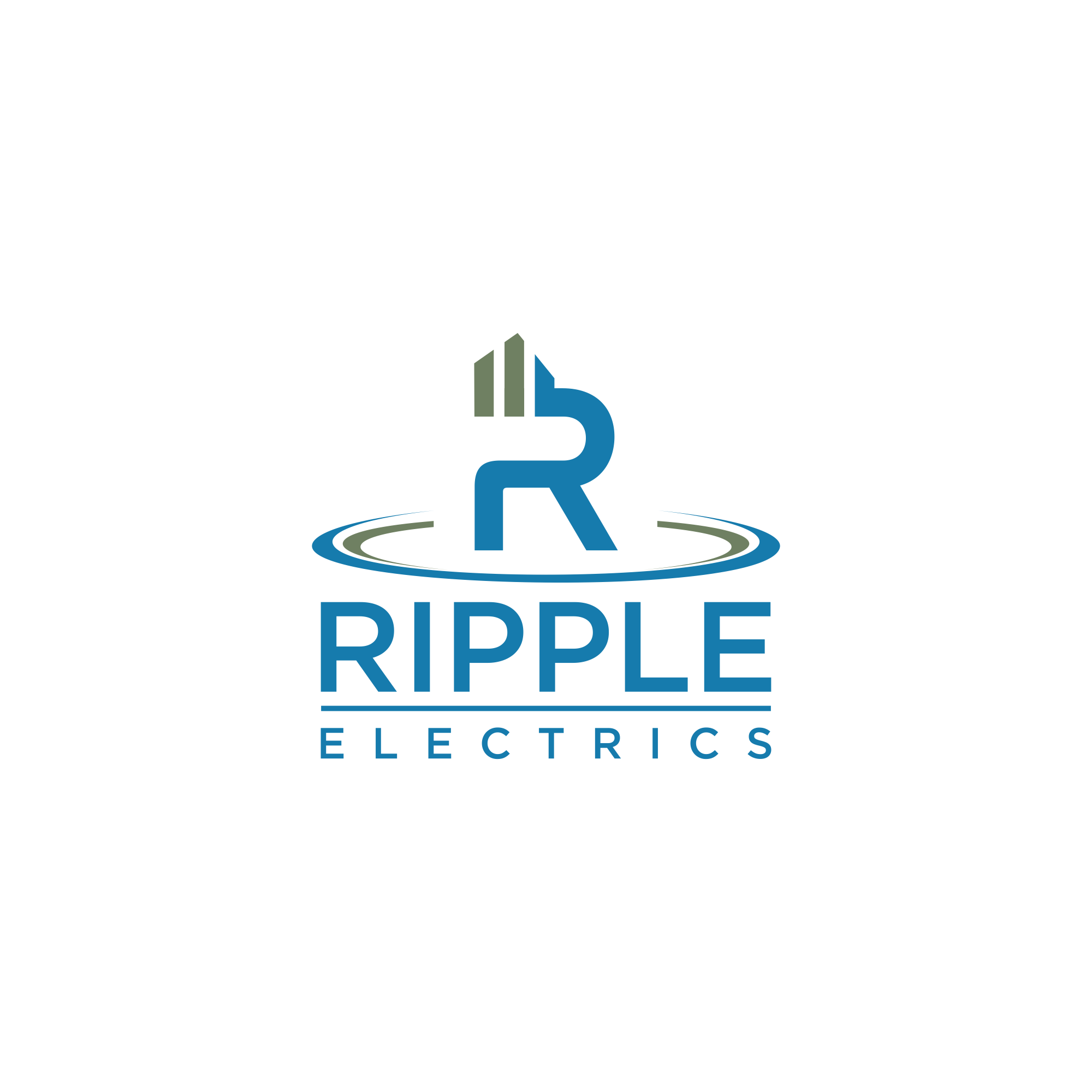 Upmarket, Modern, electrical installation Logo Design for RIPPLE ...