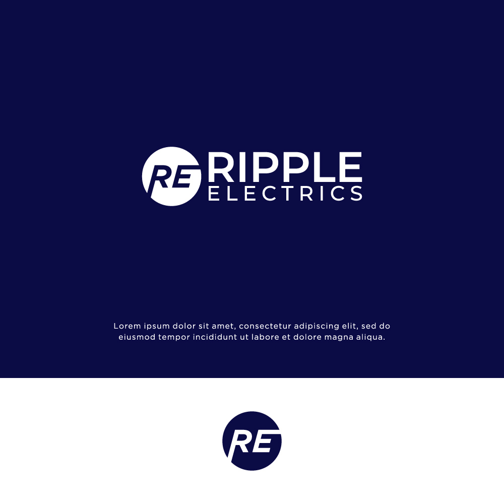 Upmarket, Modern, electrical installation Logo Design for RIPPLE ...