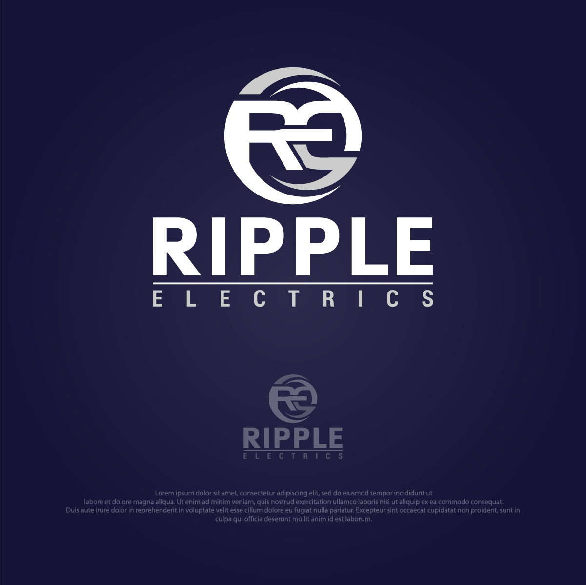 Upmarket, Modern, electrical installation Logo Design for RIPPLE ...