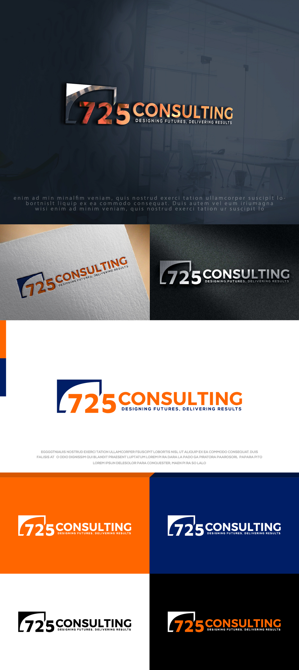 Professional, Serious, Consulting Logo Design for 725 Consulting by AlphabetZero.co.uk | Design ...