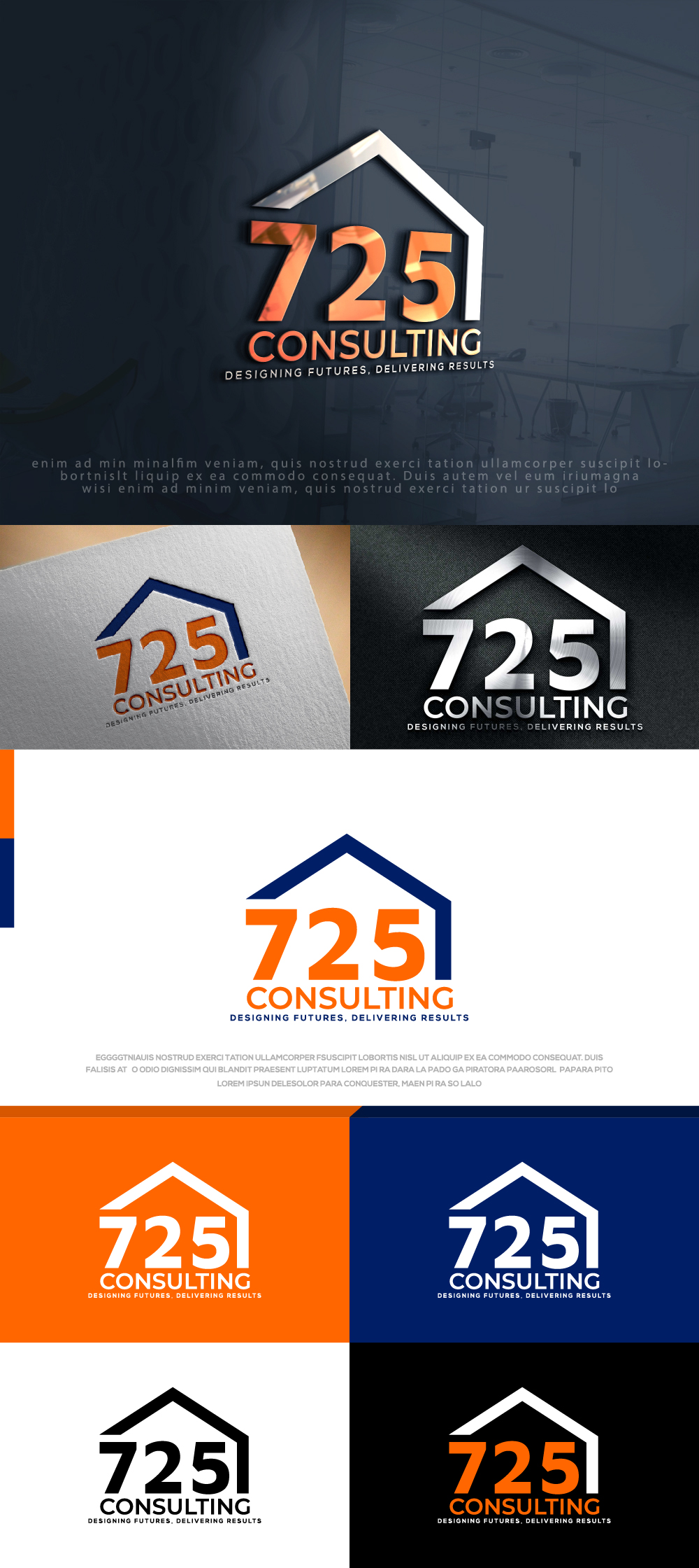 Professional, Serious, Consulting Logo Design for 725 Consulting by AlphabetZero.Com | Design ...